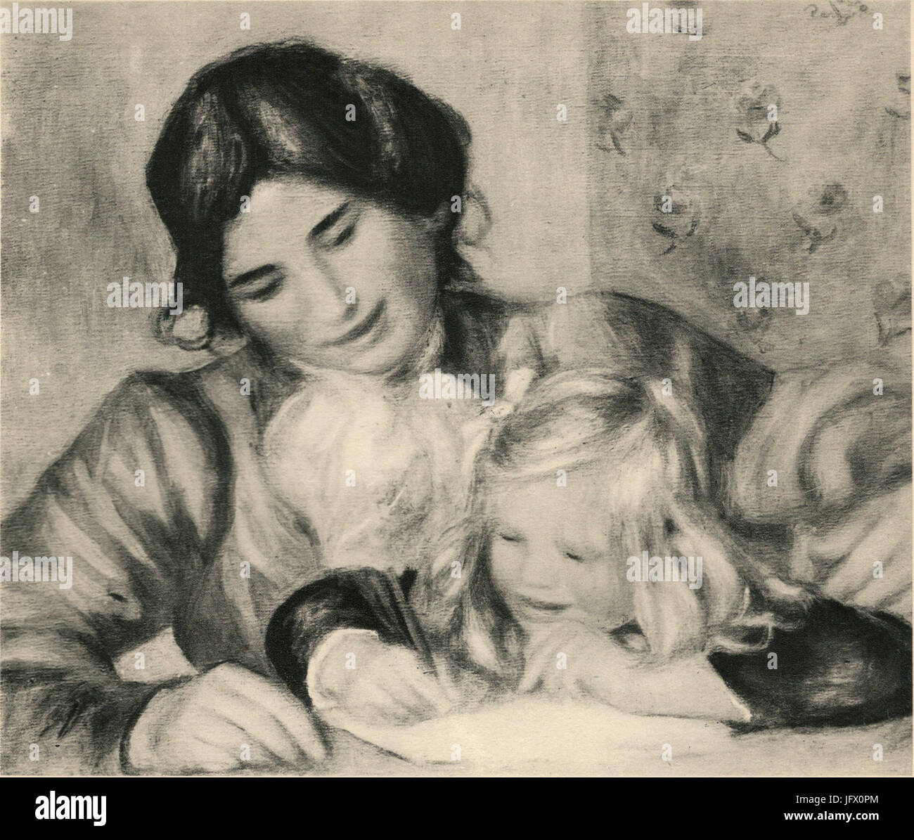 Coco Renoir écrivant-1906-07 Stock Photo - Alamy