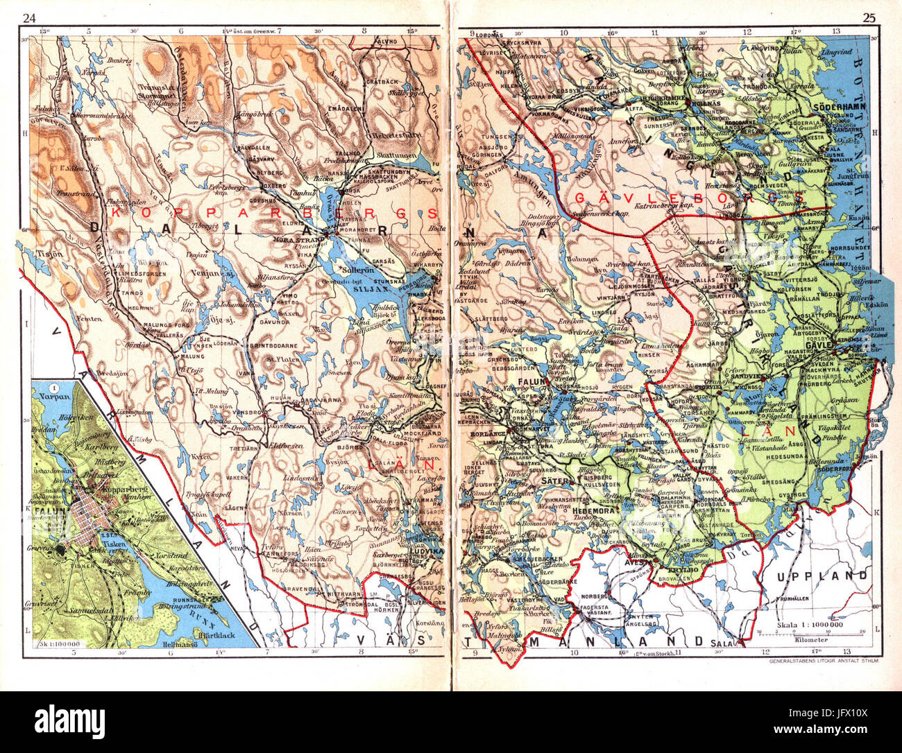 Cohrs atlas över sverige 0013 hi-res stock photography and images - Alamy