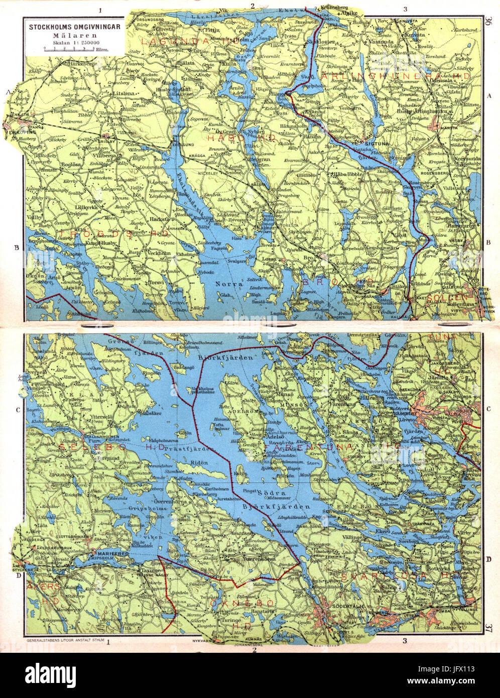 Cohrs atlas över sverige 0019 hi-res stock photography and images - Alamy