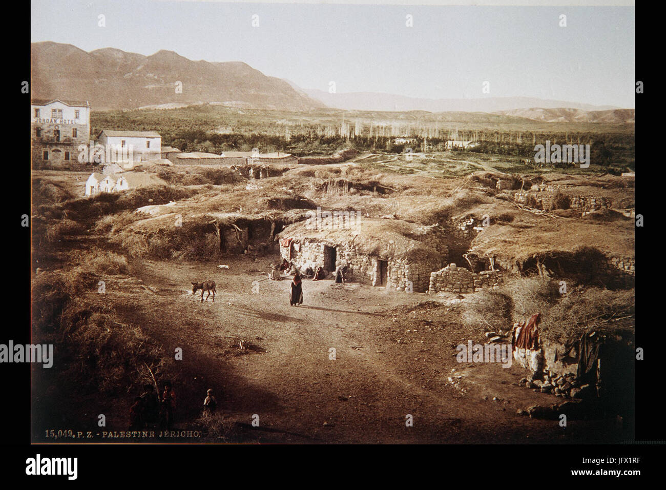 COLOR PHOTO OF JERICHO TAKEN IN THE LATE 19TH CENTURY BY FRENCH ...
