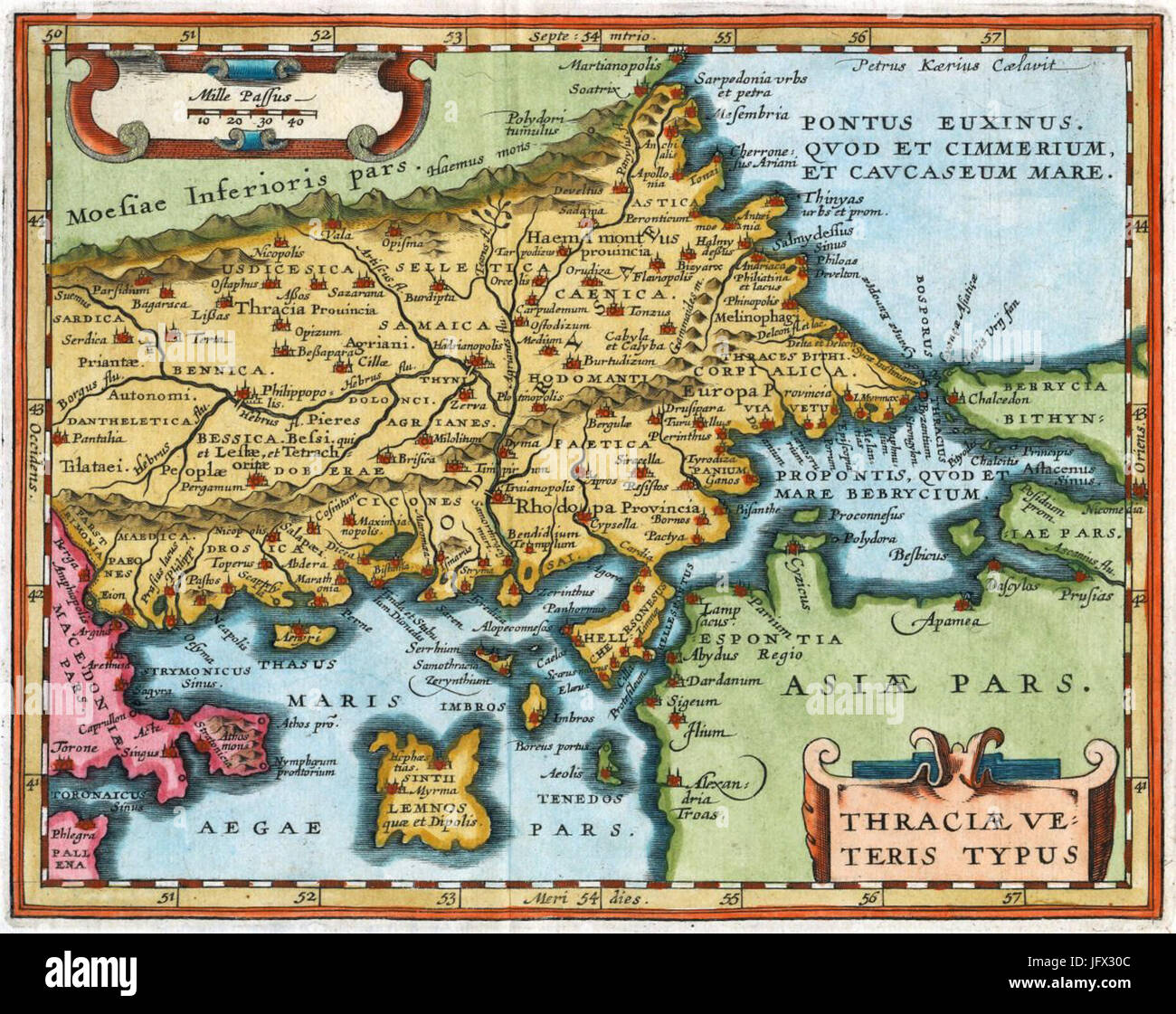 Constantinople map byzantine hi-res stock photography and images - Alamy
