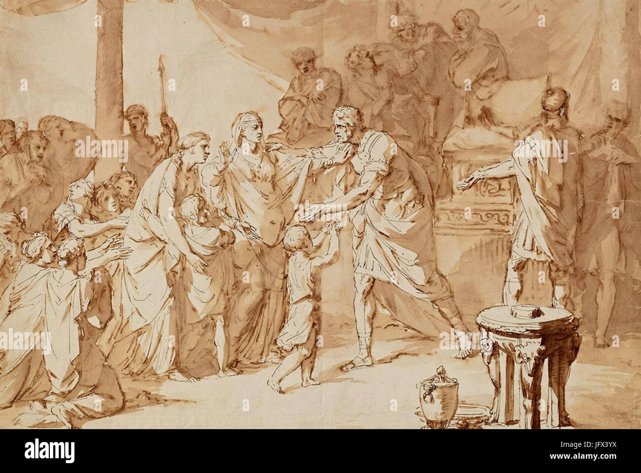 Coriolanus Implored by his Family to Spare Rome by Heinrich Friedrich ...