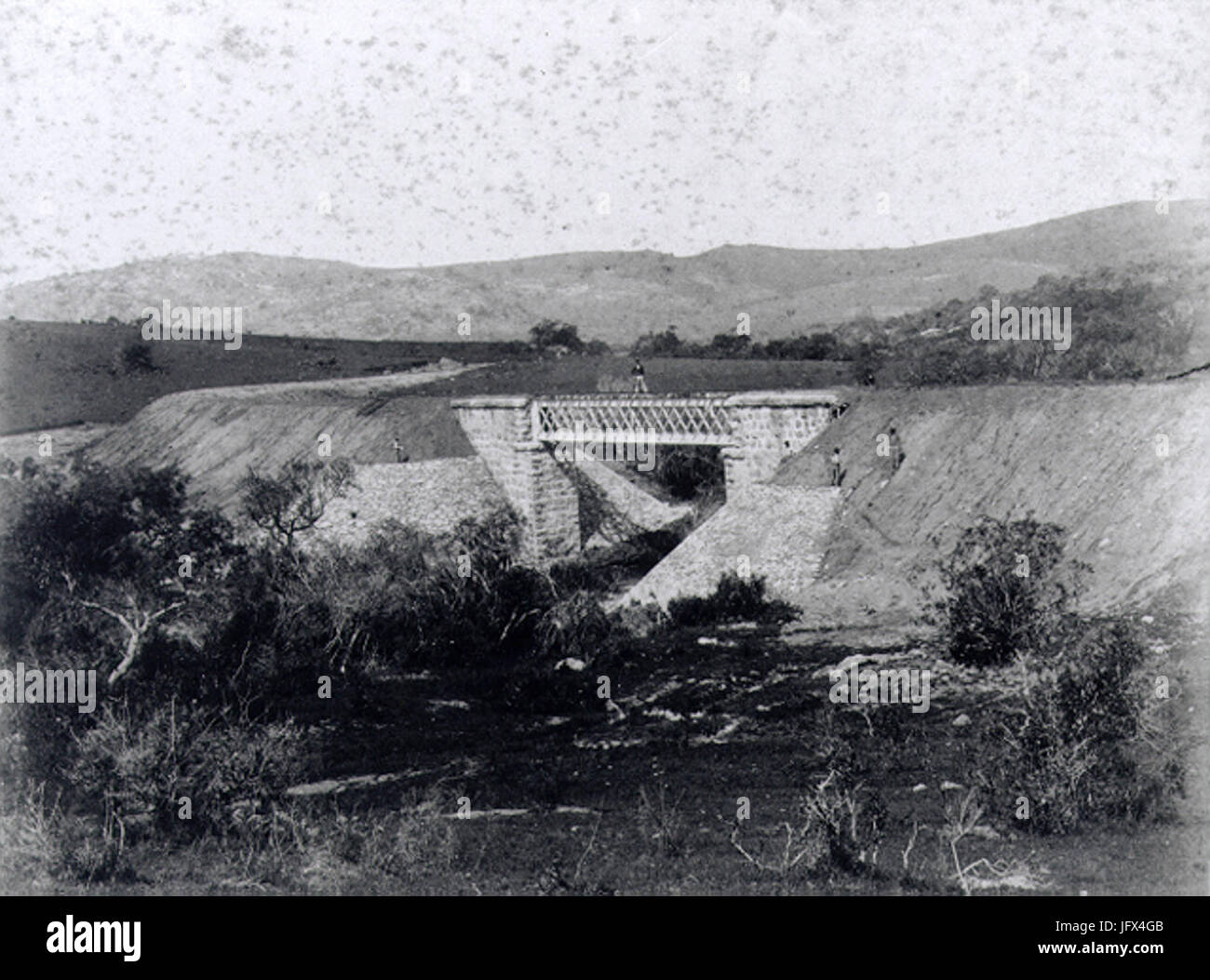 Augusto Amoretty - Ponte das Alegrias na Estrada de Ferro do Rio Grande ...