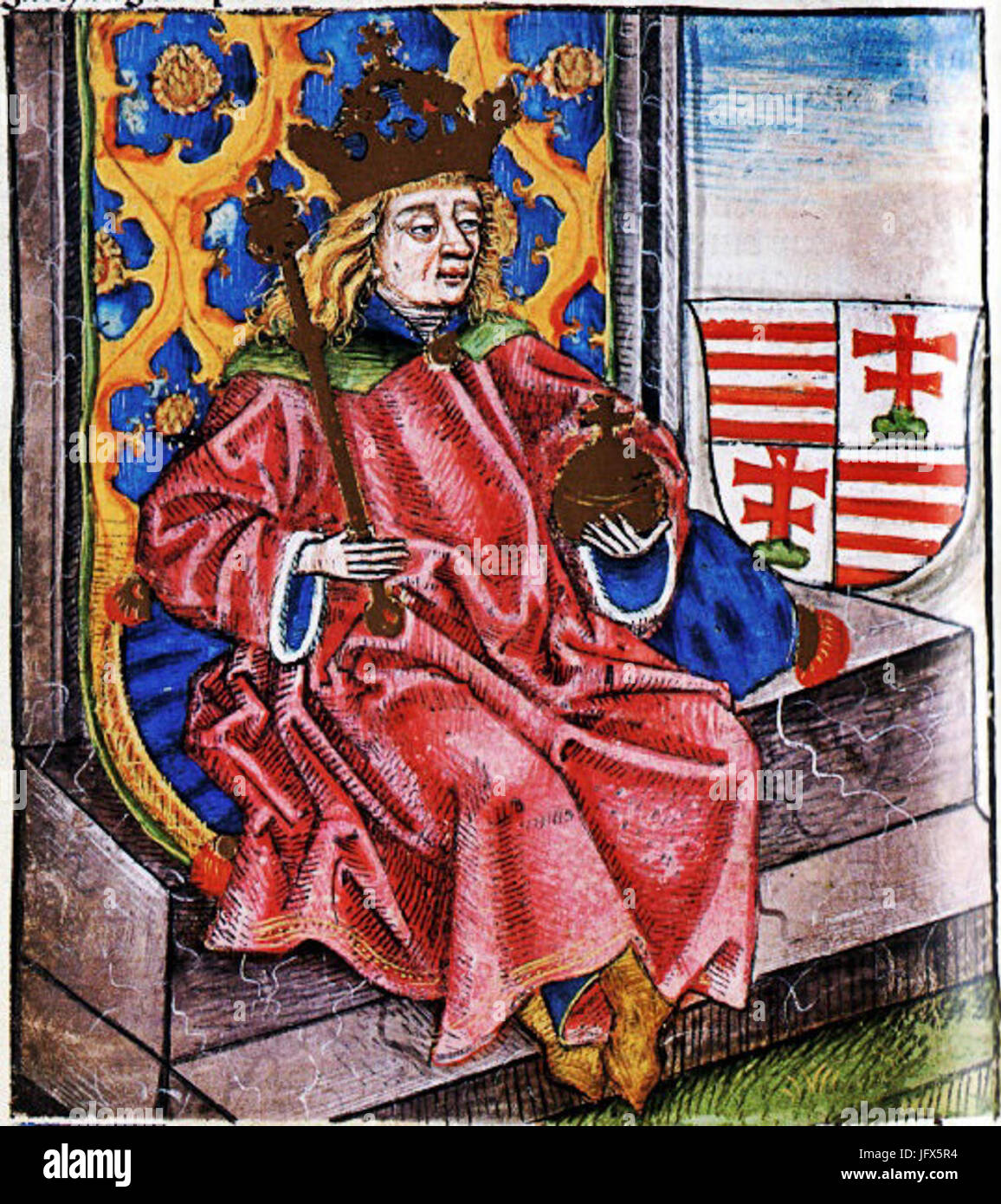 Béla IV (Chronica Hungarorum Stock Photo - Alamy