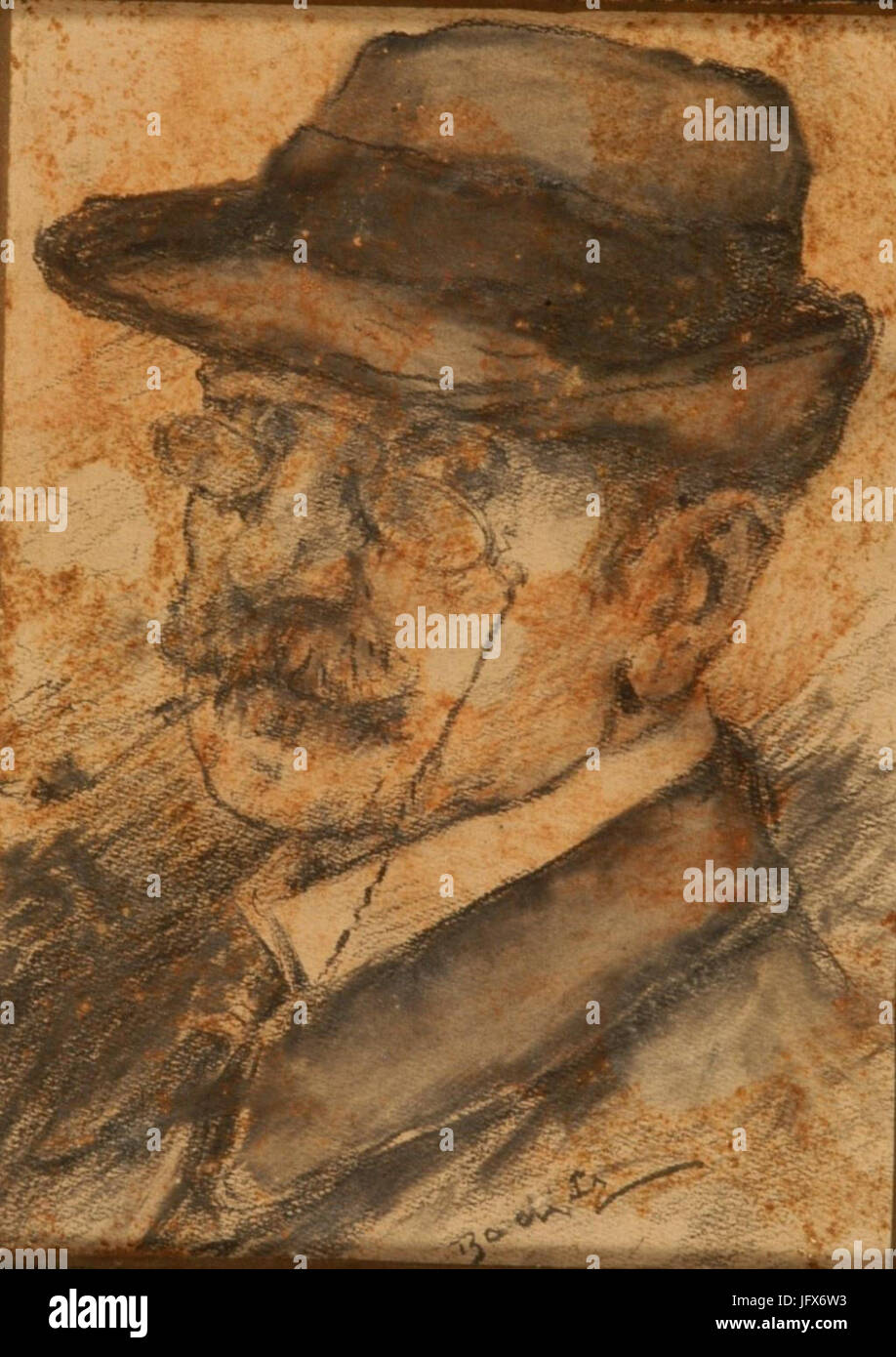 Baditz Önarckép 1920 Stock Photo - Alamy