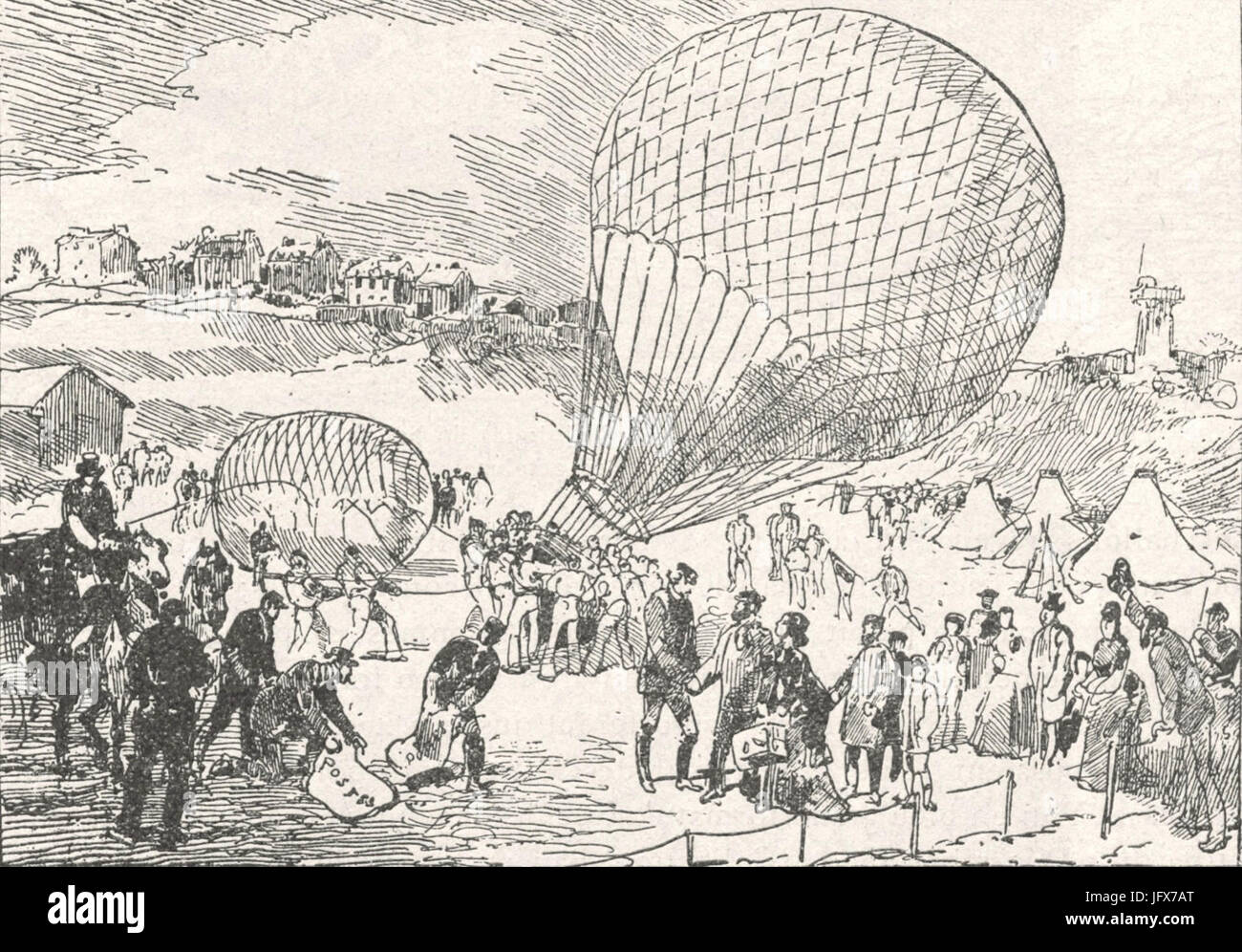 Ballon monté Louis Blanc 1 Stock Photo - Alamy