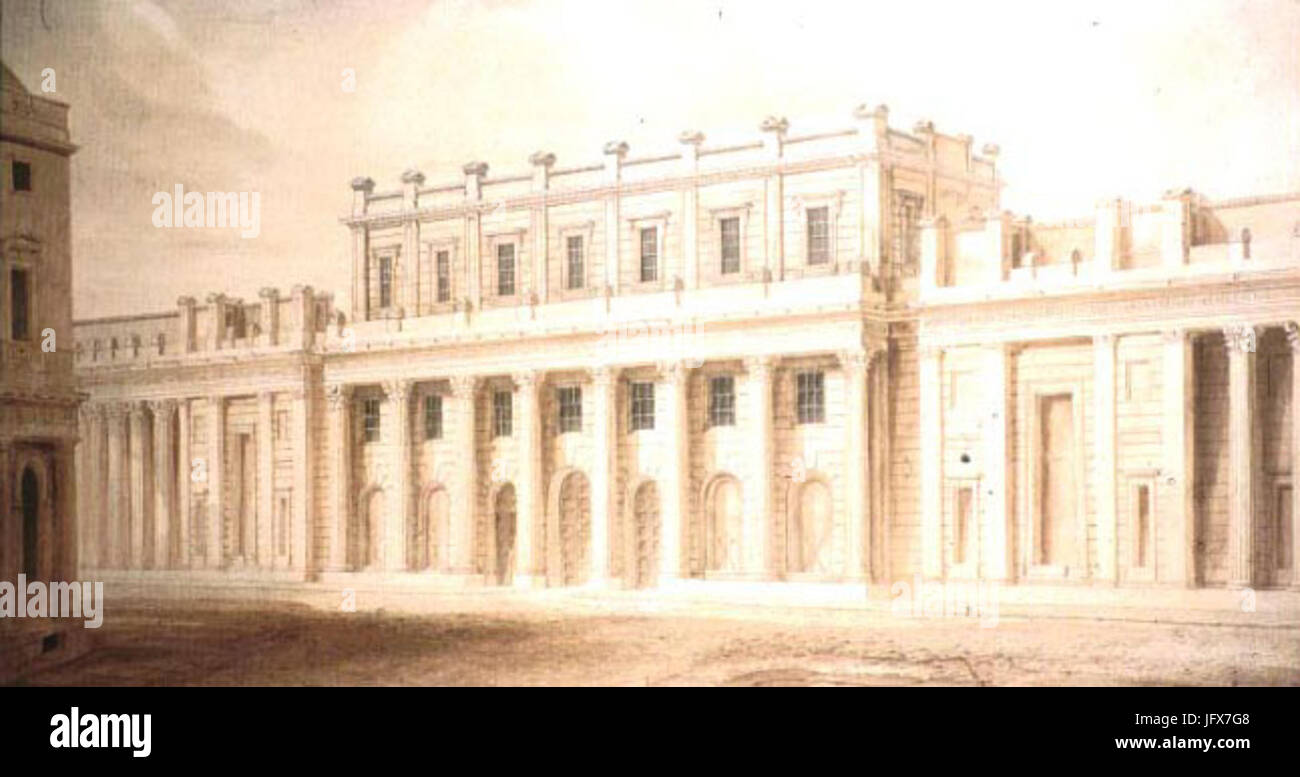 Bank of England - Soane s south facade edited Stock Photo - Alamy