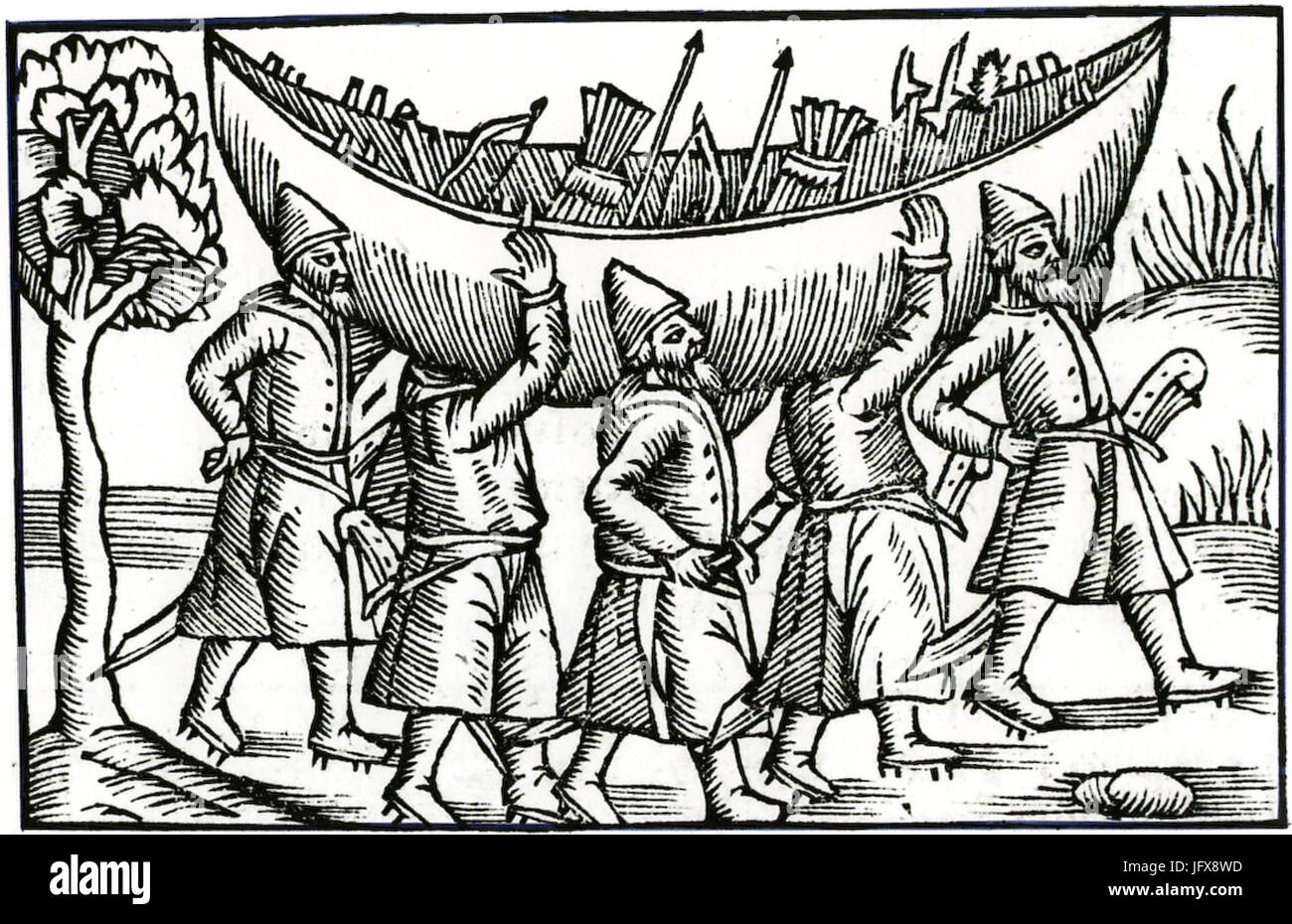 Bateau Viking transporté Stock Photo - Alamy