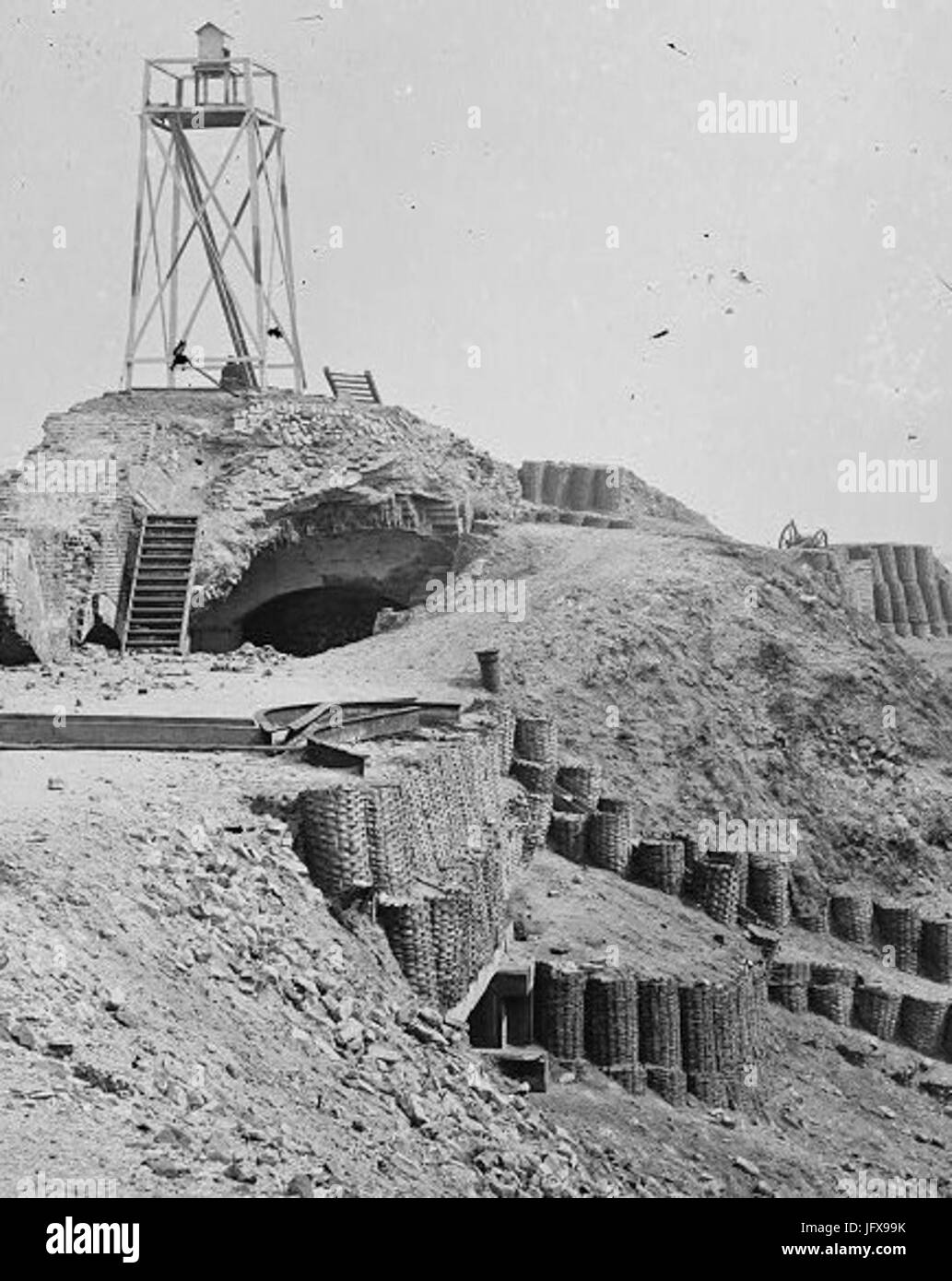 Beacon on parapet of Fort Sumter 28Charleston County South Carolina29 ...