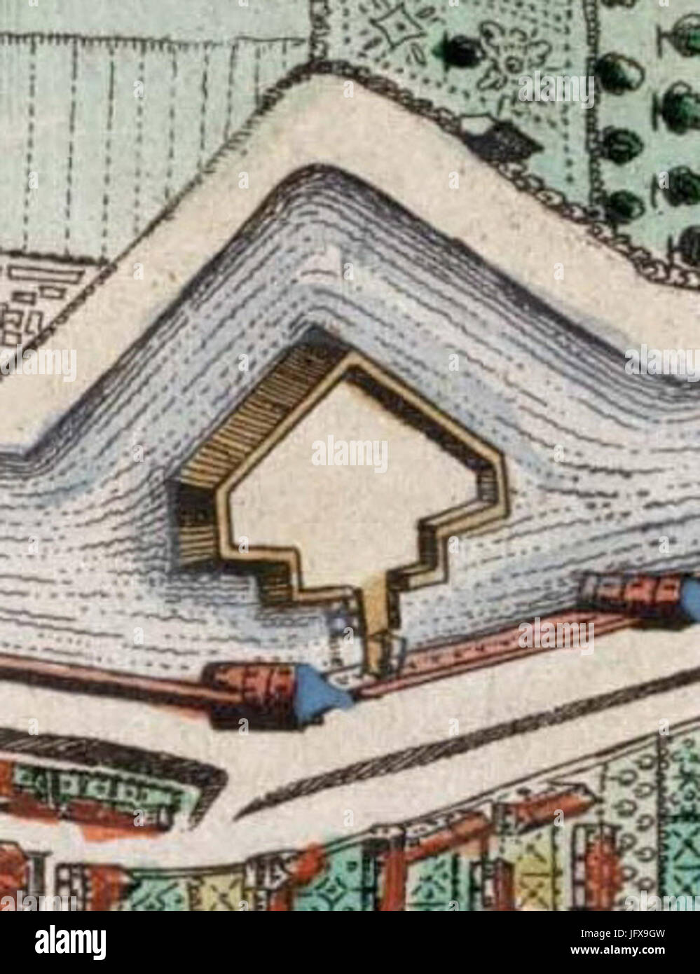 Begijnebolwerk Traiectum - Wttecht - Utrecht 28Atlas van Loon29 Stock ...