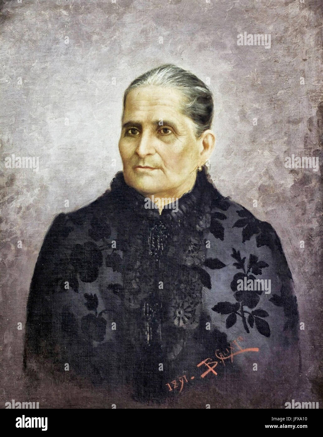 Benedito Calixto - Maria Temporal de Mendonça, 1891 Stock Photo - Alamy