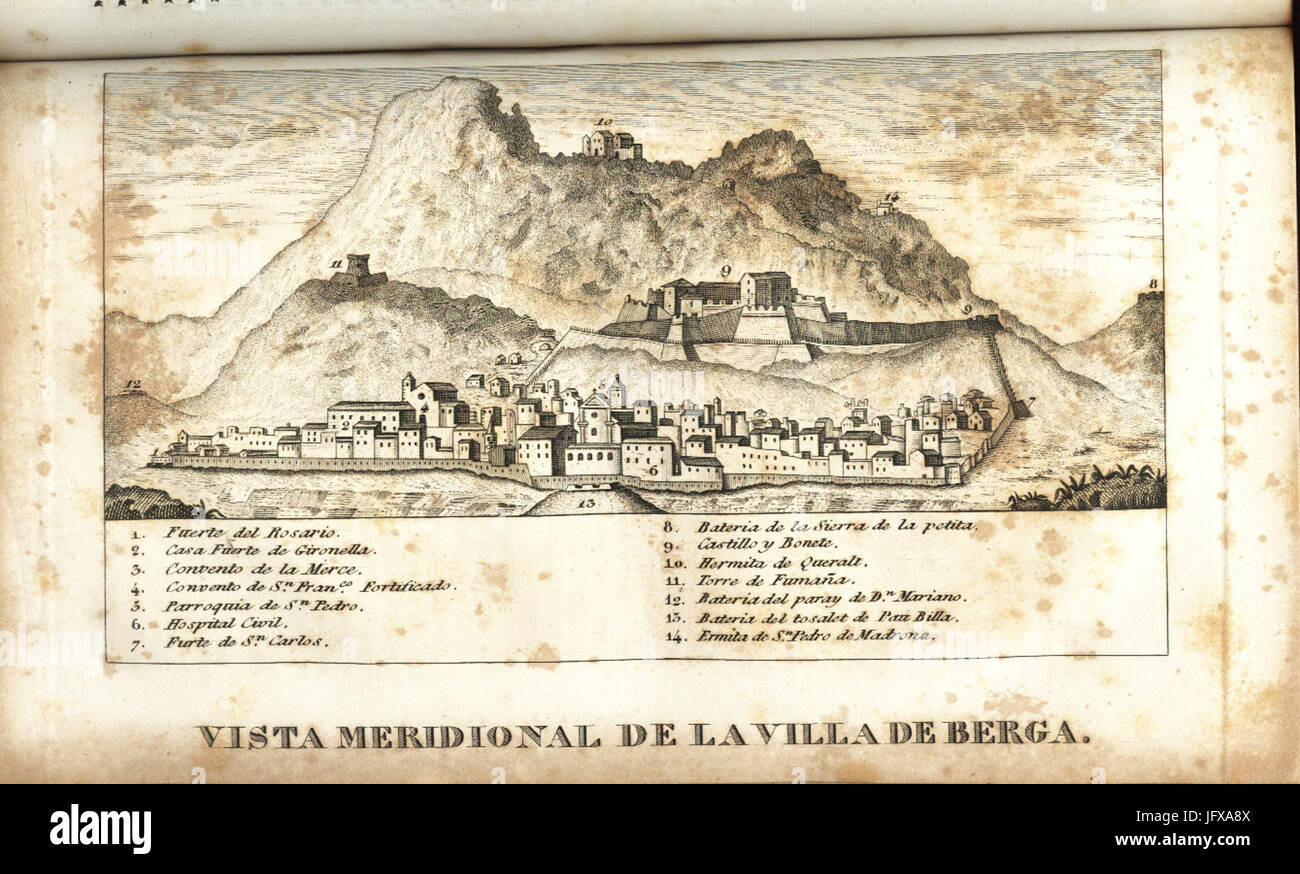 Map of berga hi-res stock photography and images - Alamy