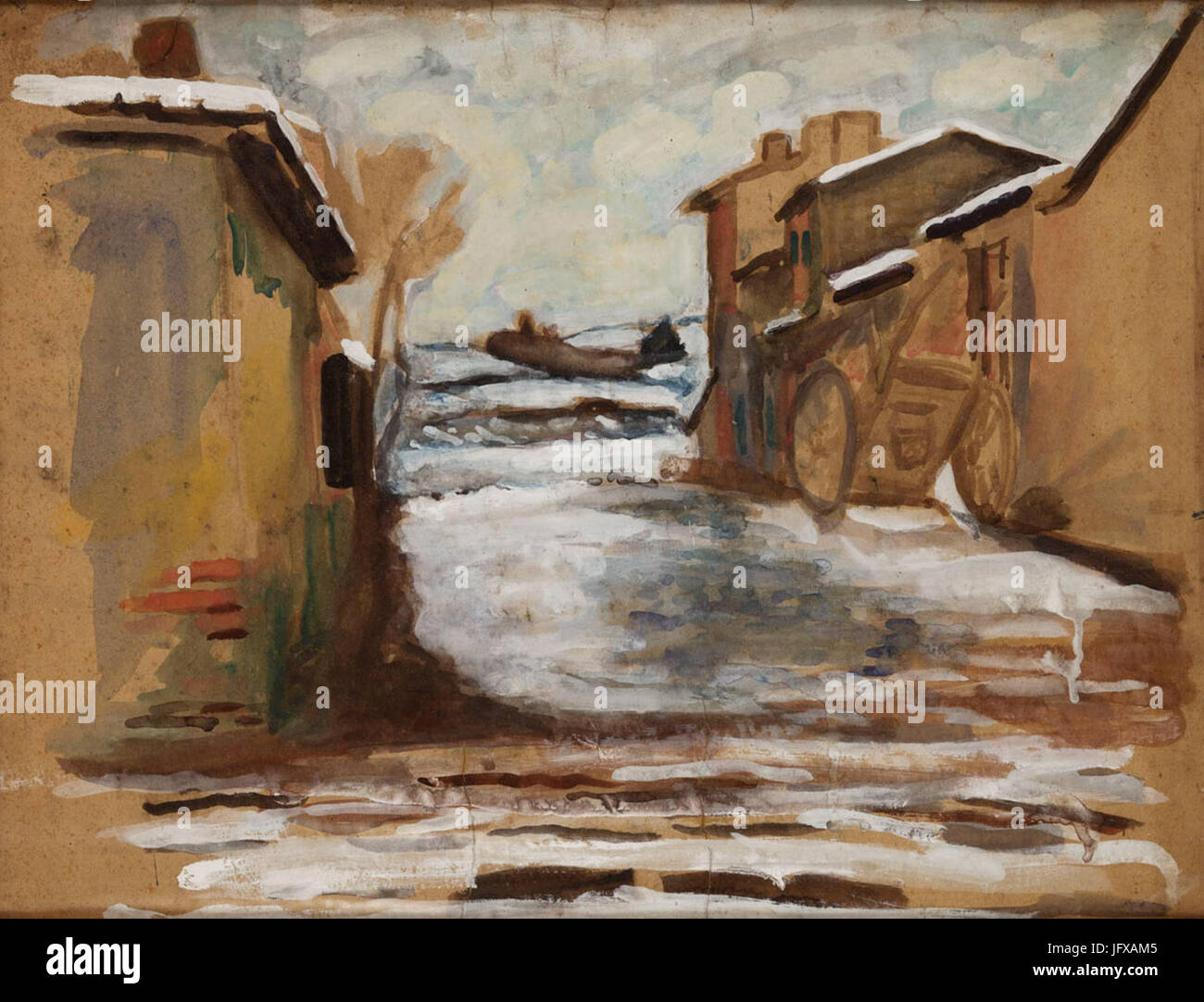 Bernadot musée des Augustins neige Stock Photo - Alamy