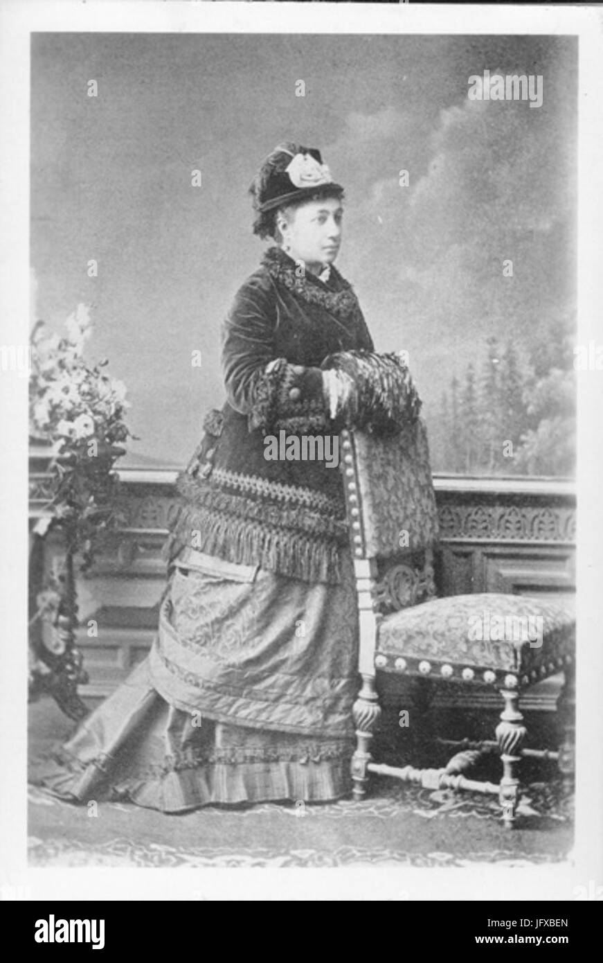 Bernice Pauahi Bishop Vienna 1875 28PP-96-1-00529 Stock Photo - Alamy