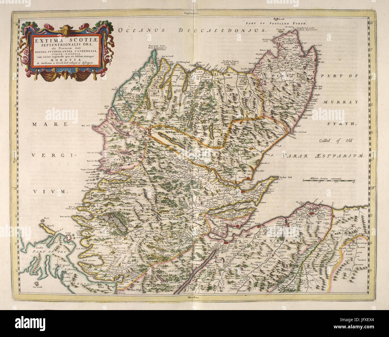 Old northern scotland map hi-res stock photography and images - Alamy