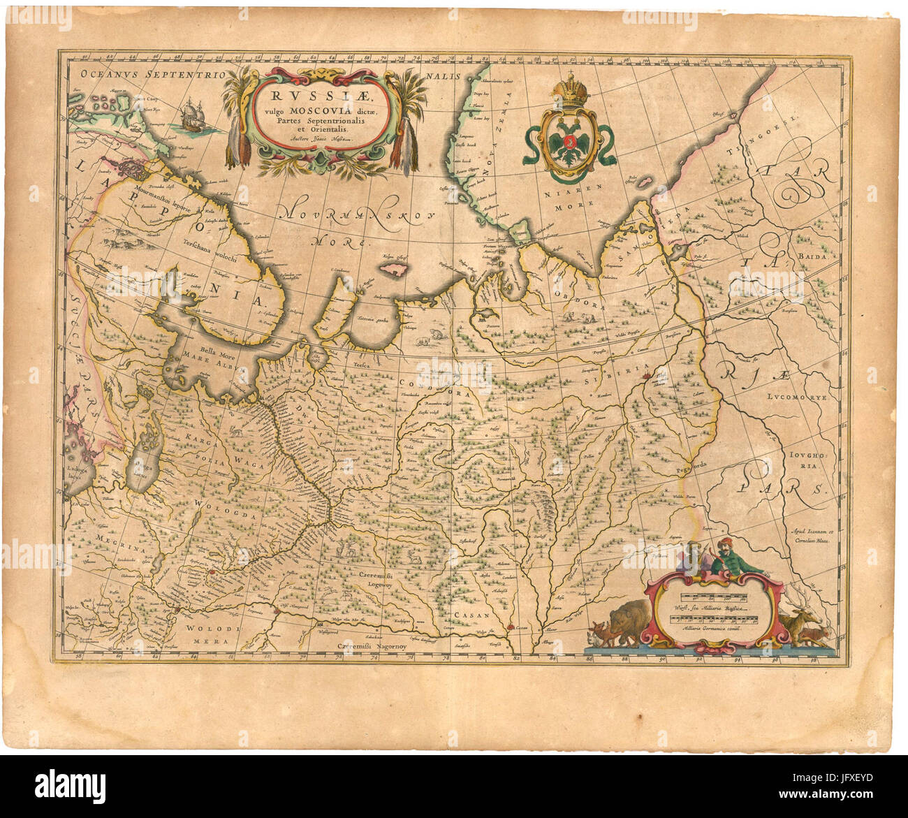 Moscovia map hi-res stock photography and images - Alamy