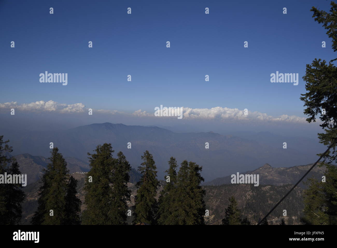 A scenic panorama of Garhwal Himalaya nature beauty and beautiful ...