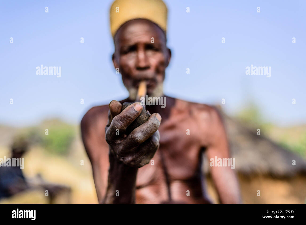 Traditional Taneka village in Benin Stock Photo - Alamy