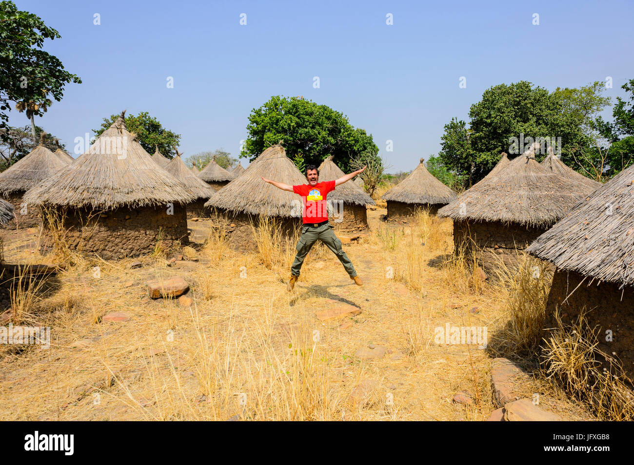 Traditional Taneka village in Benin Stock Photo - Alamy