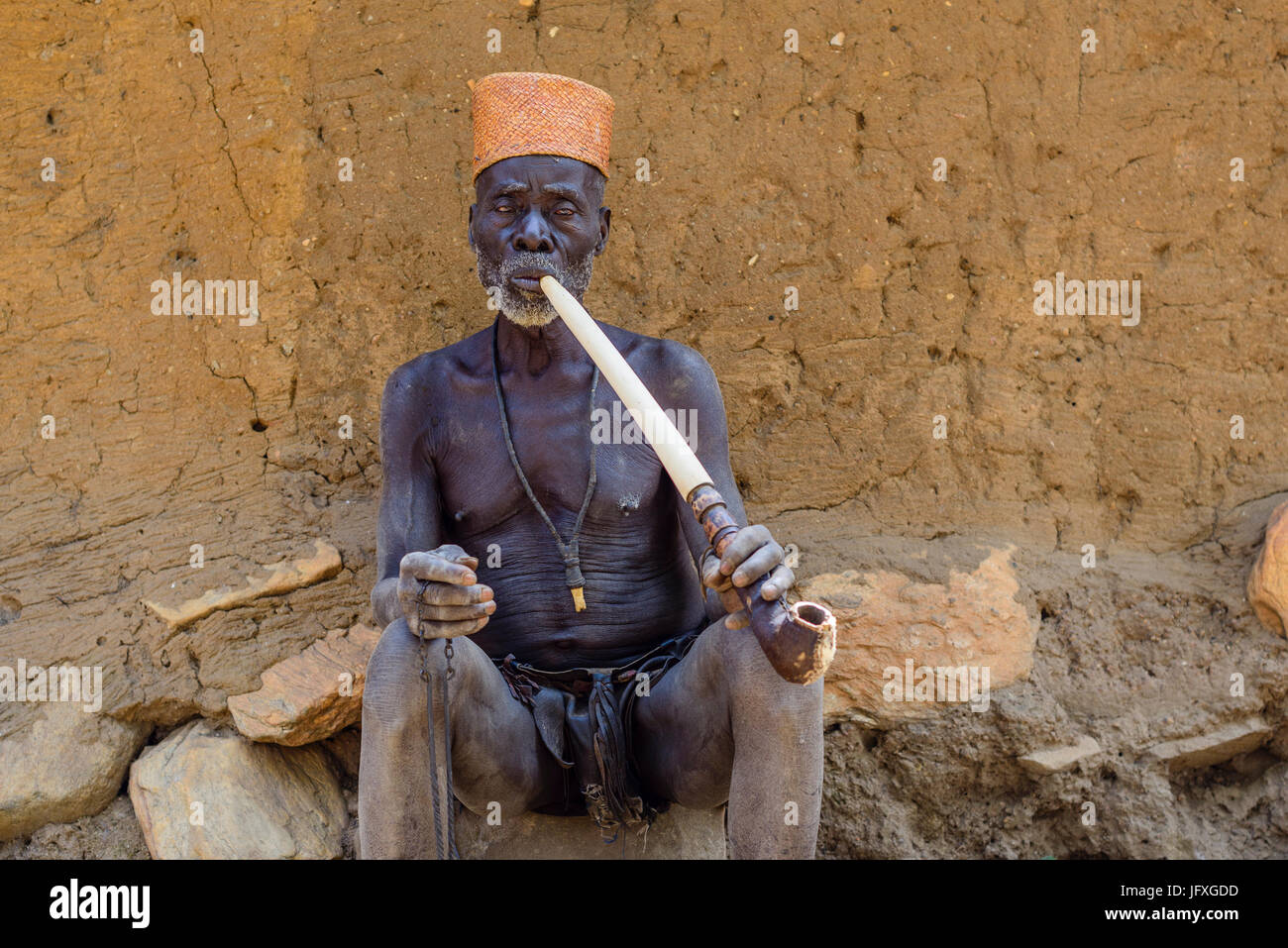 Traditional Taneka village in Benin Stock Photo - Alamy
