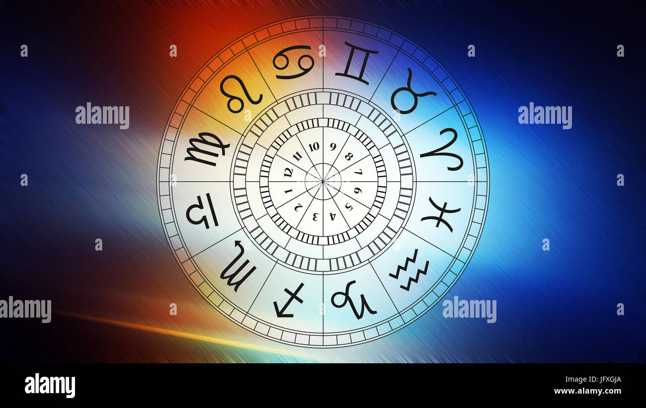 Zodiac astrology signs for horoscope, simple lineart illustration Stock ...