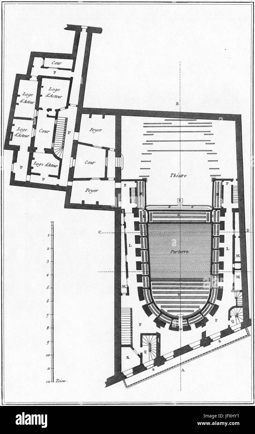 Floor plan comedie francaise hi-res stock photography and images - Alamy