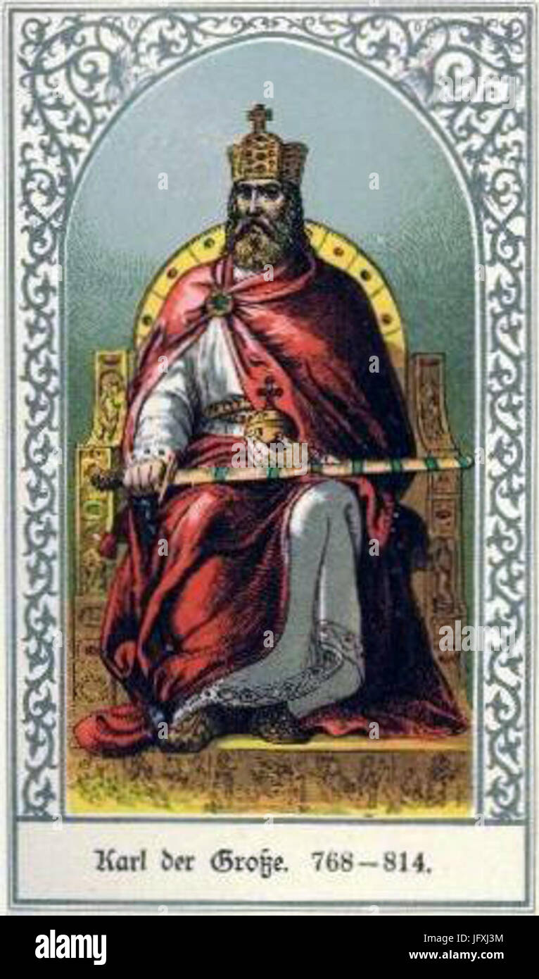 Die deutschen Kaiser Karl der Große Stock Photo - Alamy