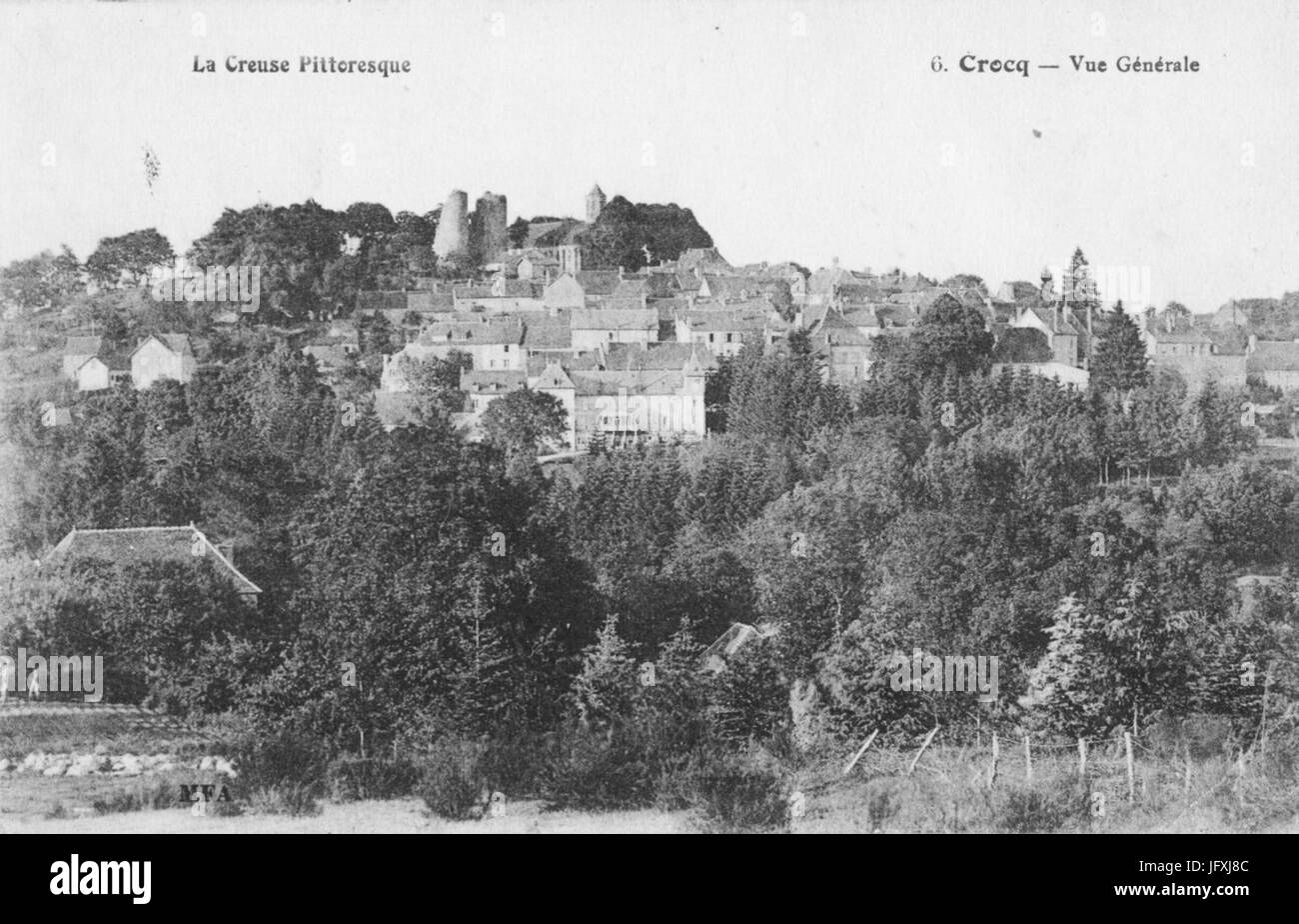 CP Crocq vue générale 1 Stock Photo - Alamy