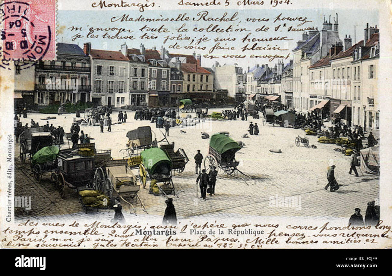 Montargis map hi-res stock photography and images - Alamy