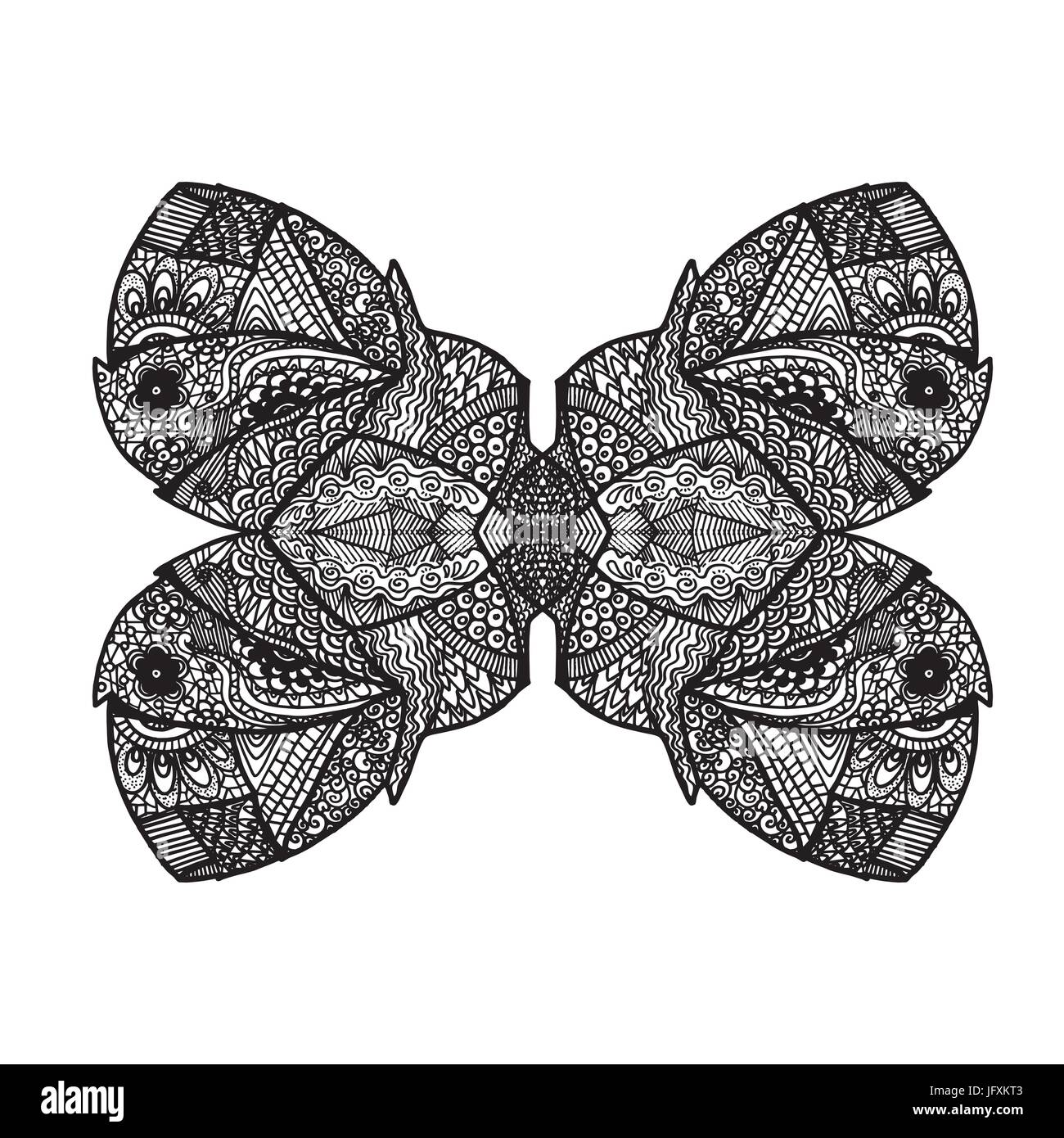 Symmetrical wing pattern patterns hi-res stock photography and images ...