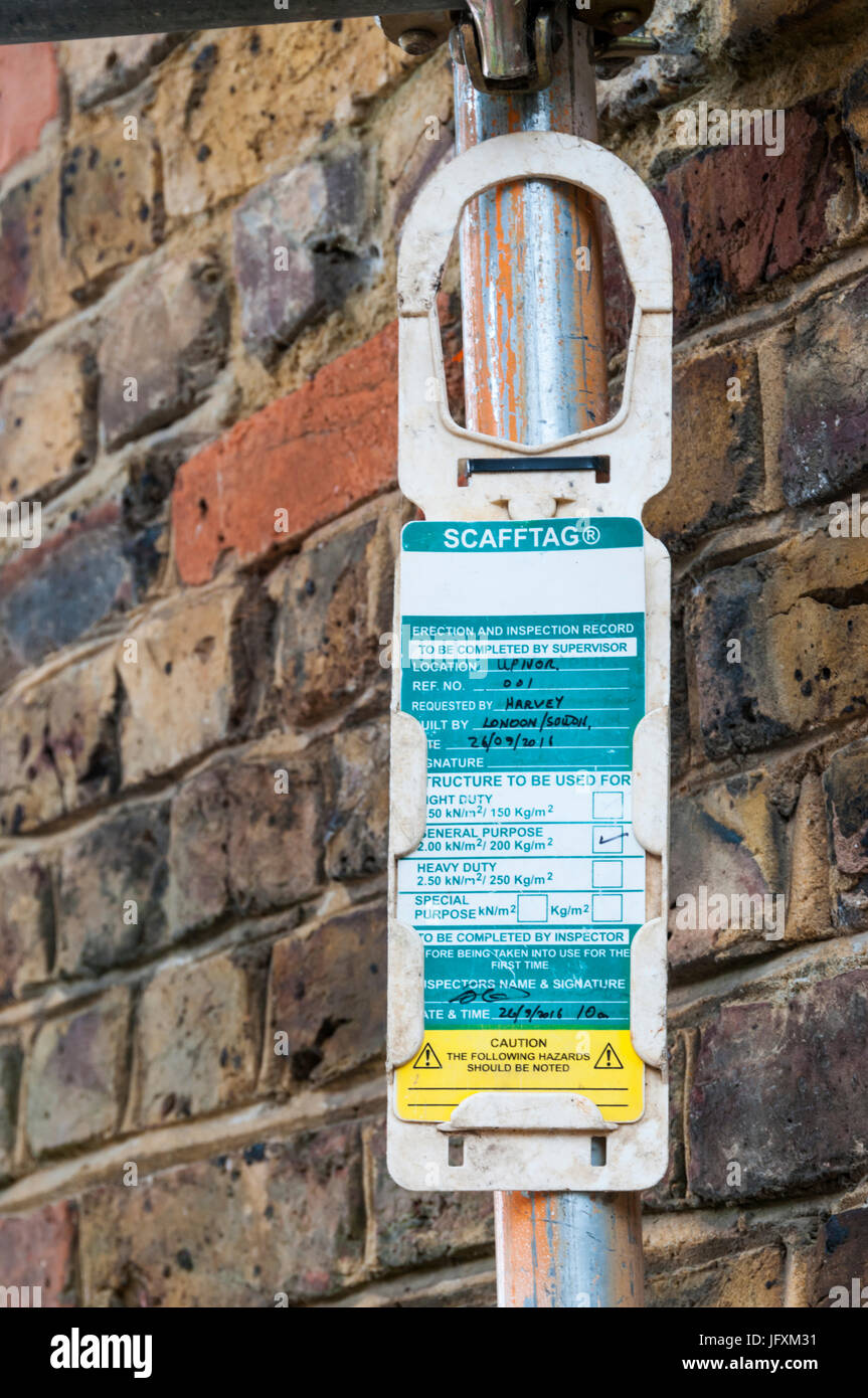 Scafftag hi-res stock photography and images - Alamy