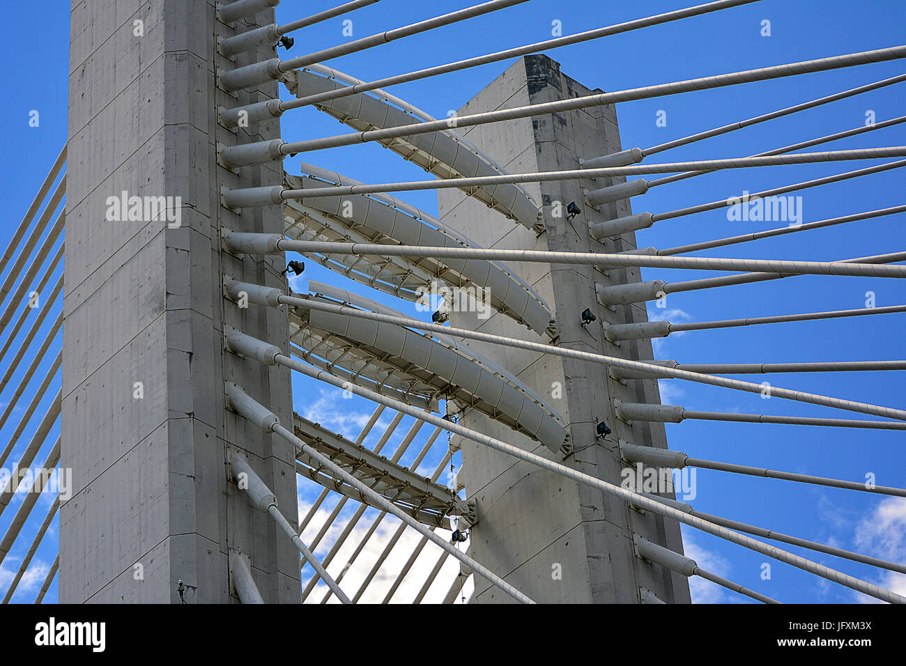 The bridge from the district Basarab, in Bucharest, Romania Stock Photo ...