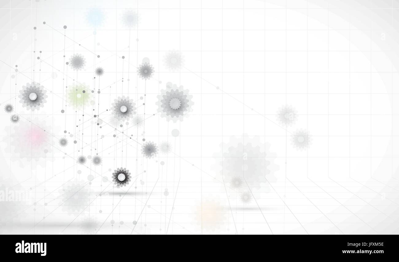 Abstract technology particle. Virtual molecule imagination. Computer generated background for ...