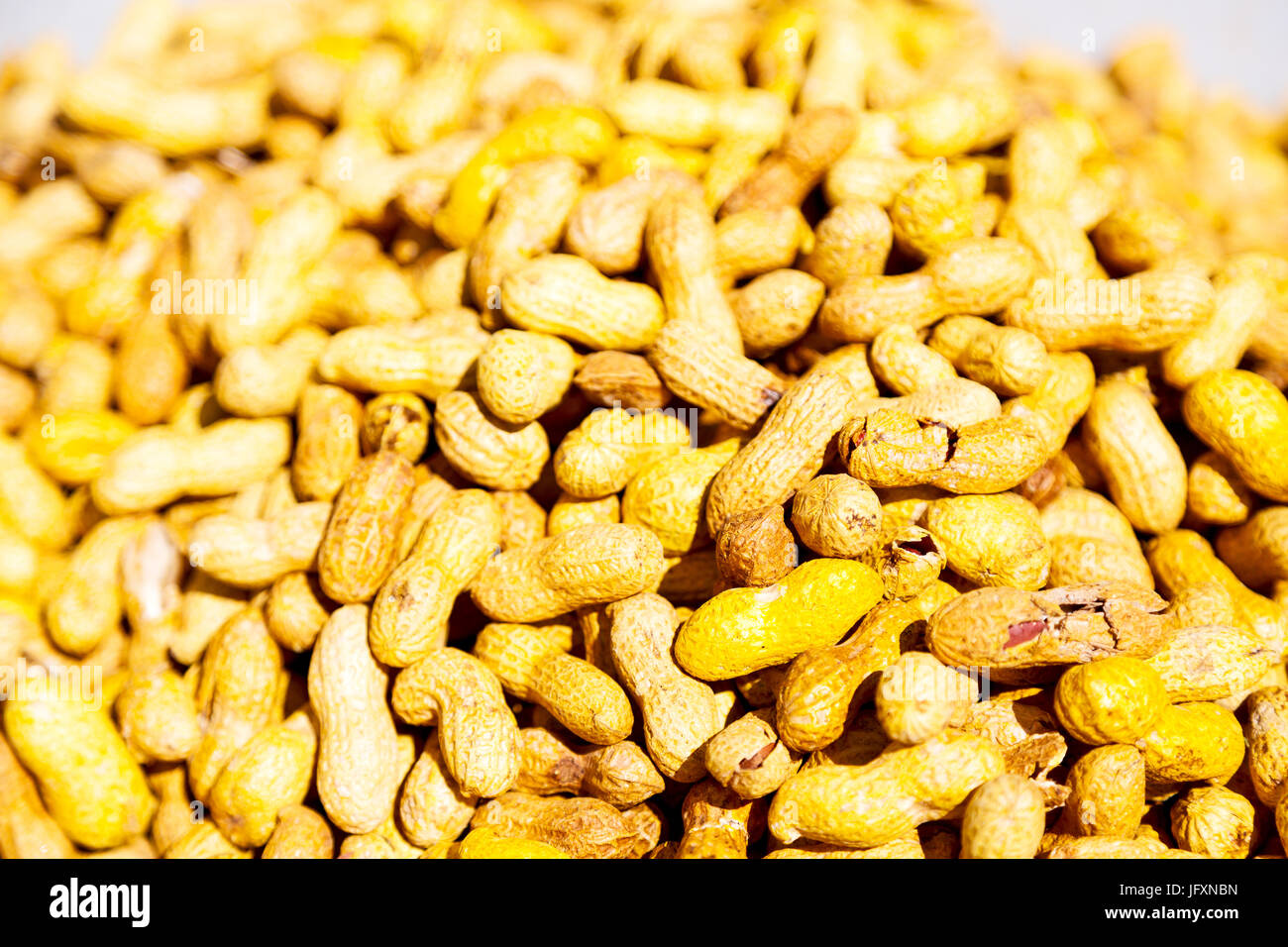 in the market lots of peanuts like concept of healthy food and snack ...