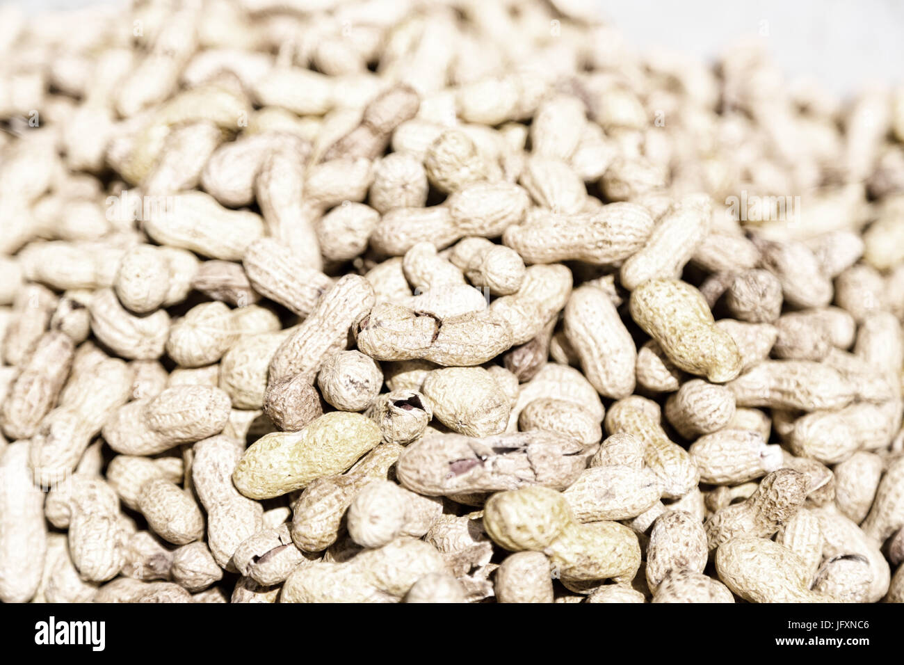 in the market lots of peanuts like concept of healthy food and snack ...