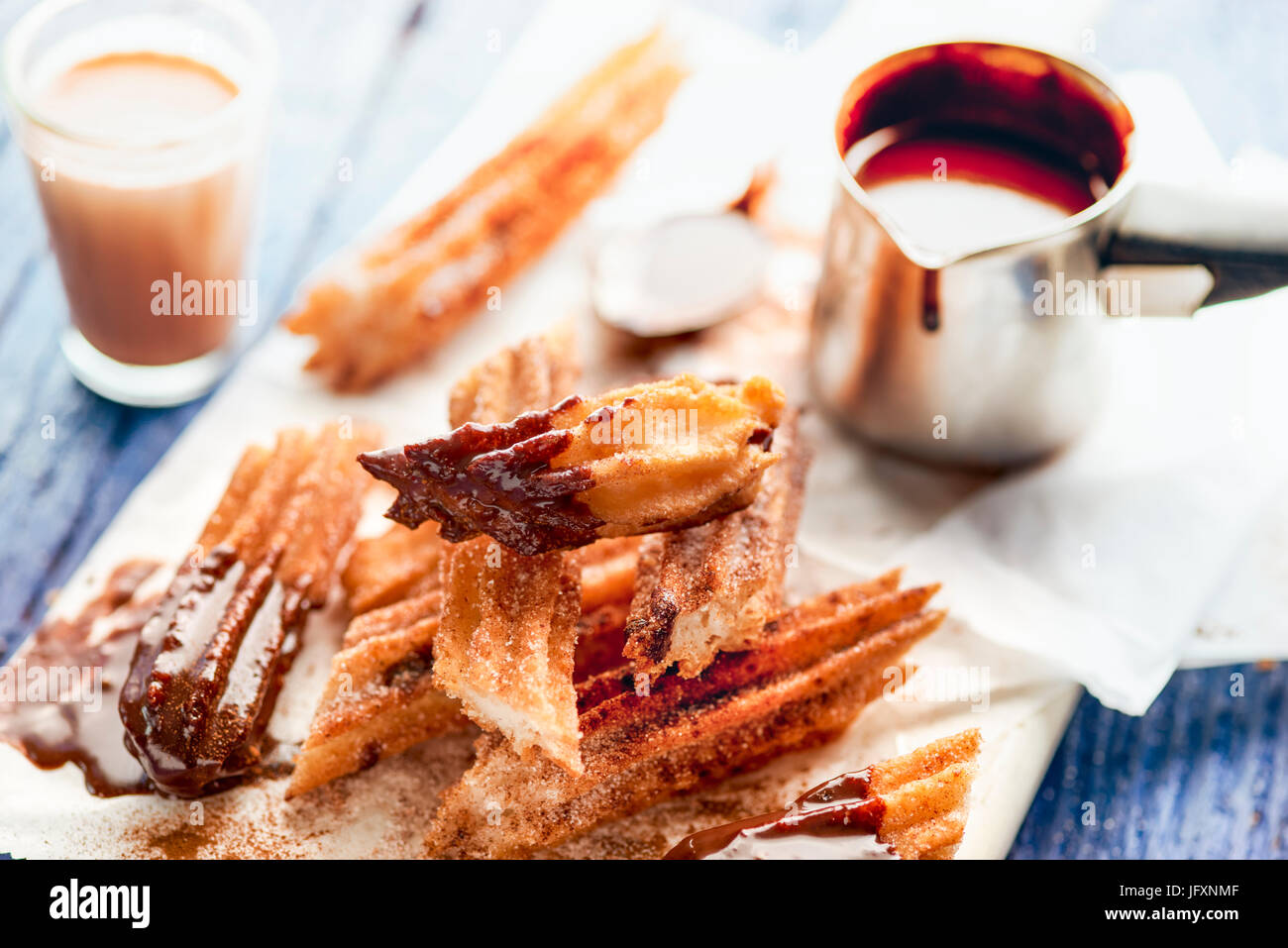 Churros fried dough hi-res stock photography and images - Alamy