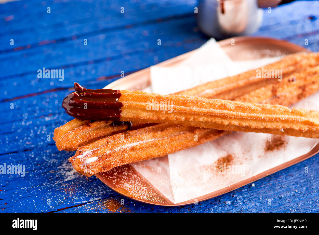 Churros fried dough hi-res stock photography and images - Alamy