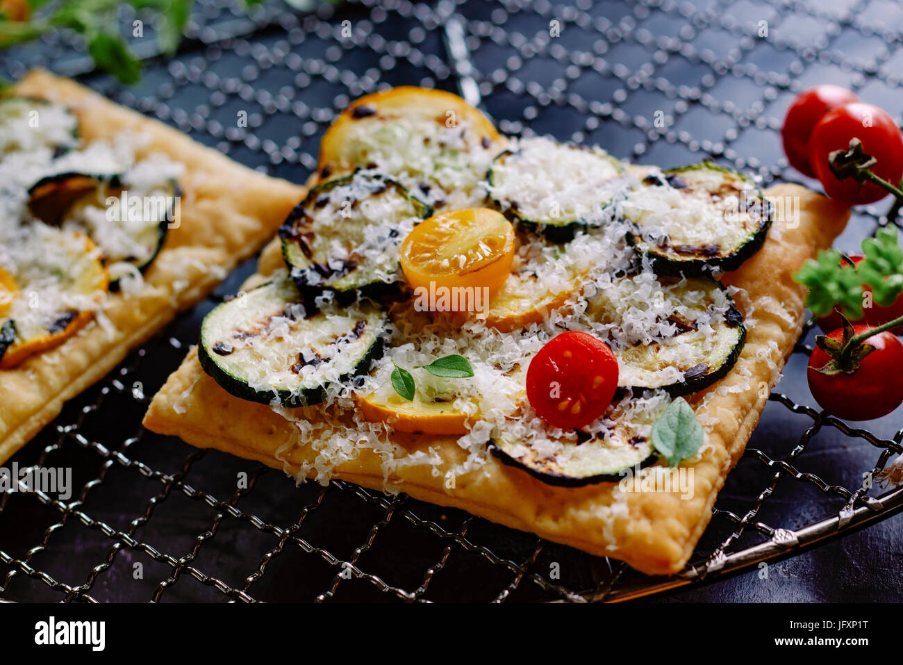 mini pizza pizza squares Stock Photo - Alamy