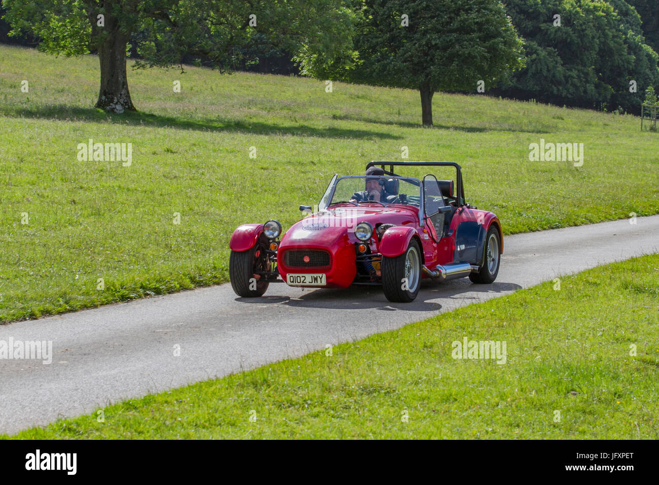1990 90s red Westfield Classic kit car; collectable restored vintage ...