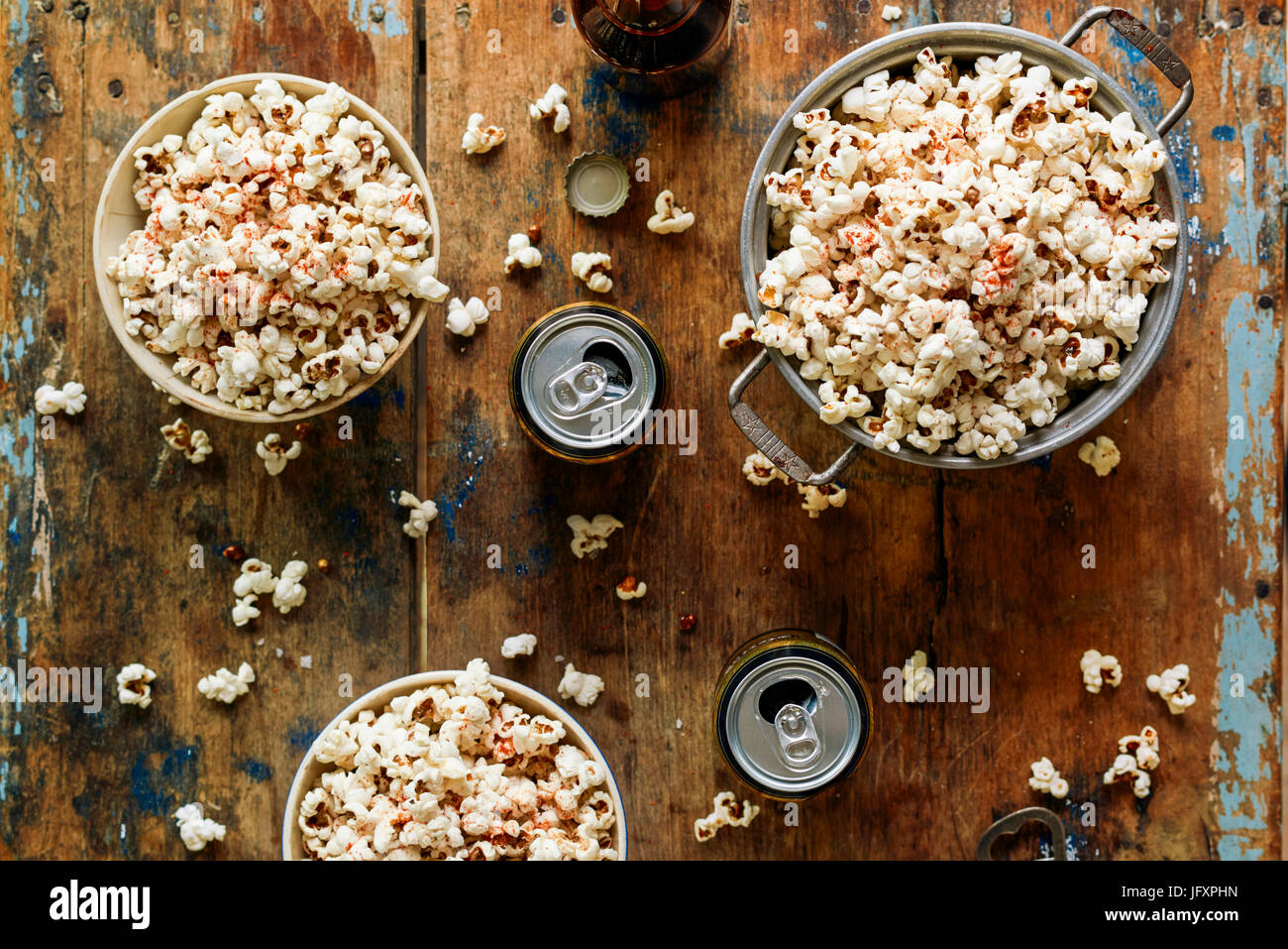 popcorn and ber Stock Photo - Alamy