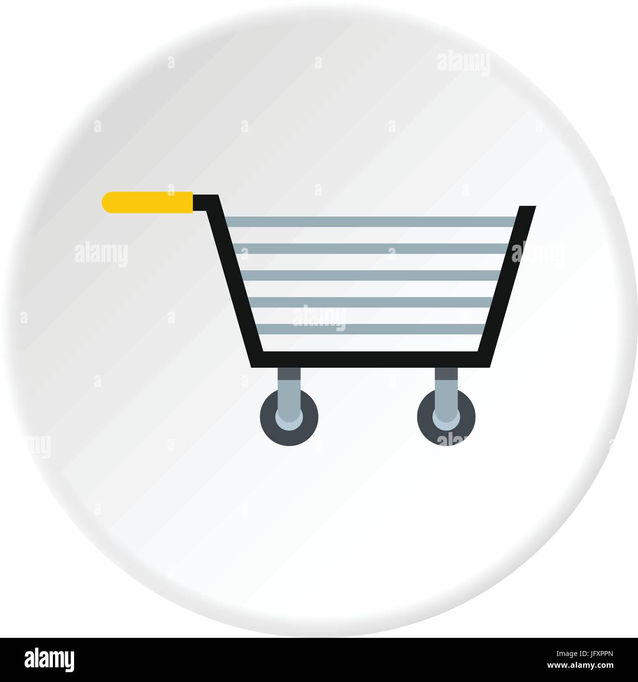 Empty steel trolley icon circle Stock Vector Image & Art - Alamy