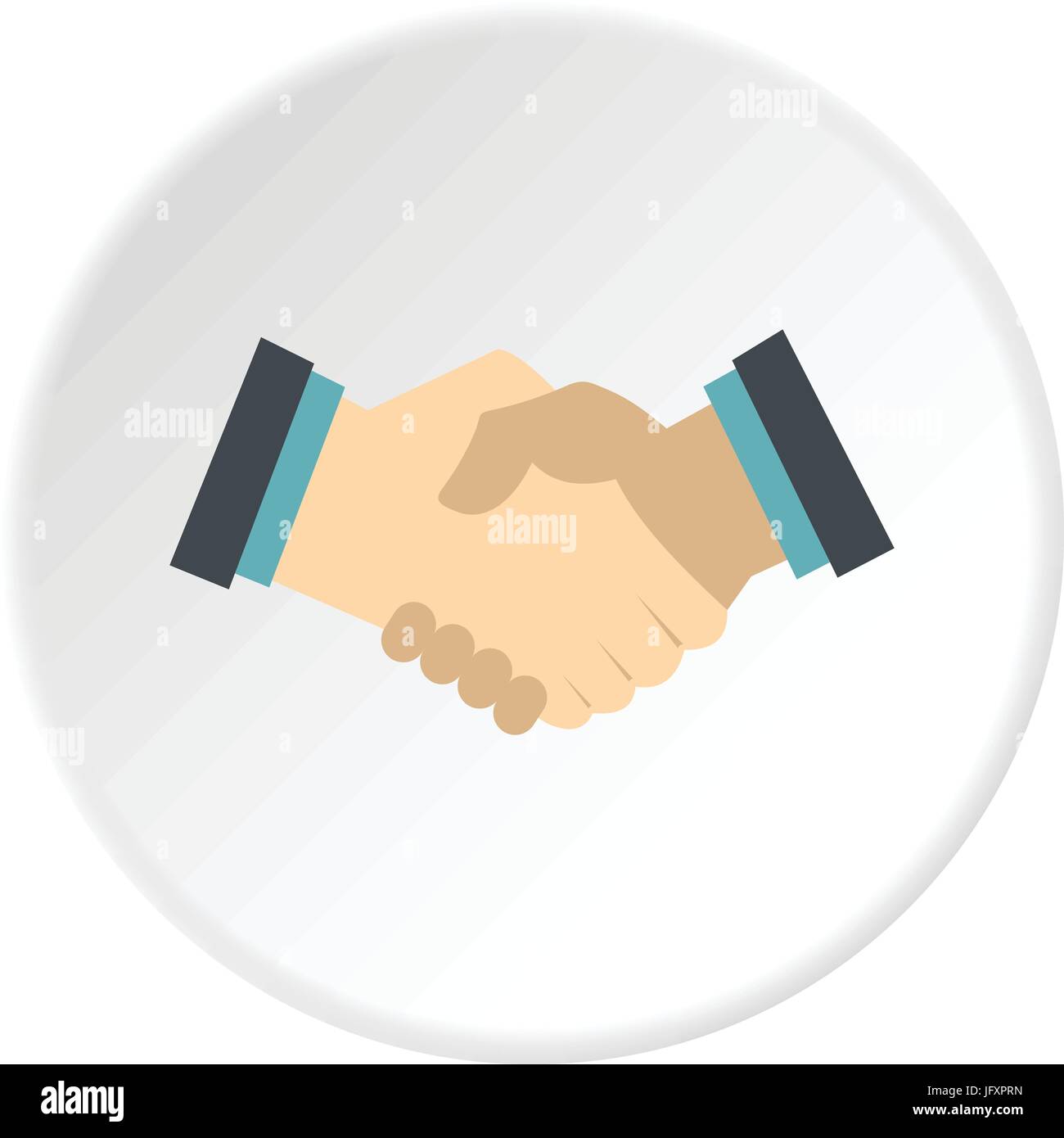 Handshake, icon circle Stock Vector Image & Art - Alamy