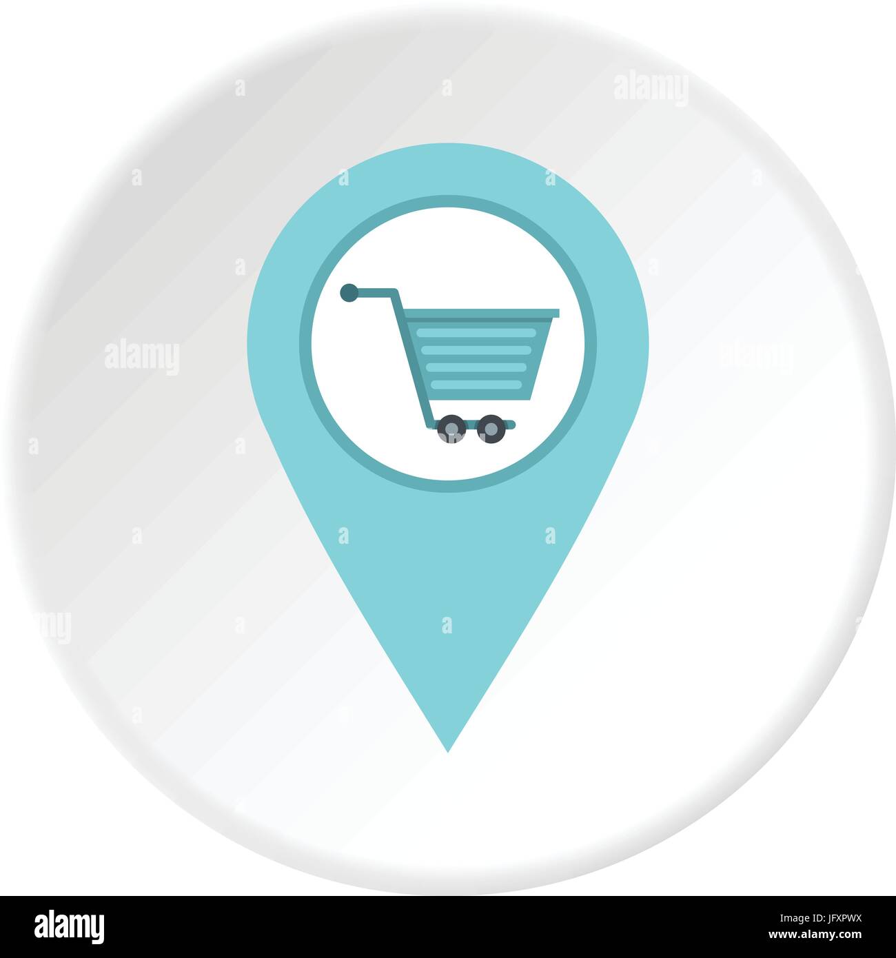 Supermarket location icon circle Stock Vector Image & Art - Alamy