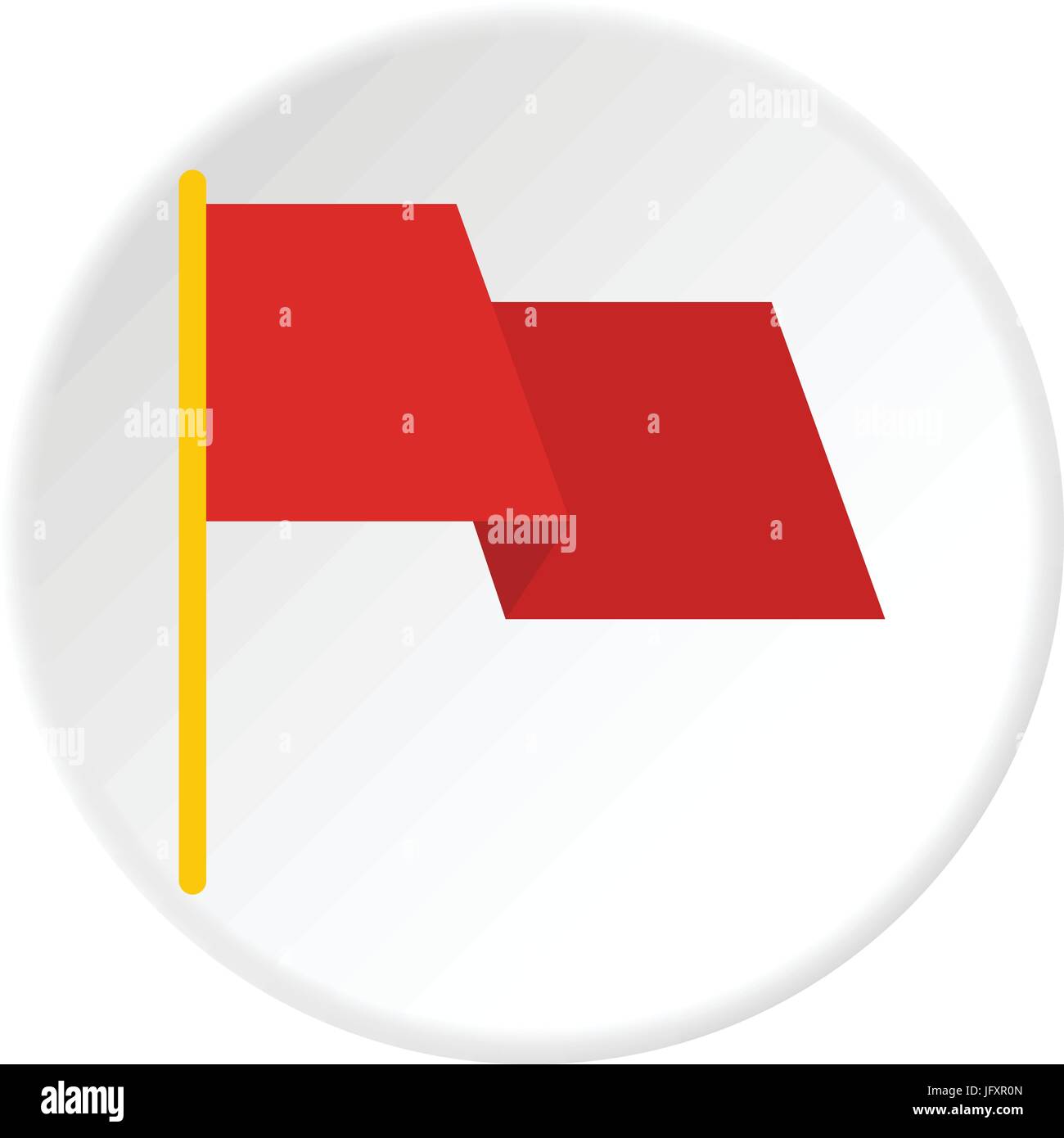 Red flag icon circle Stock Vector Image & Art - Alamy