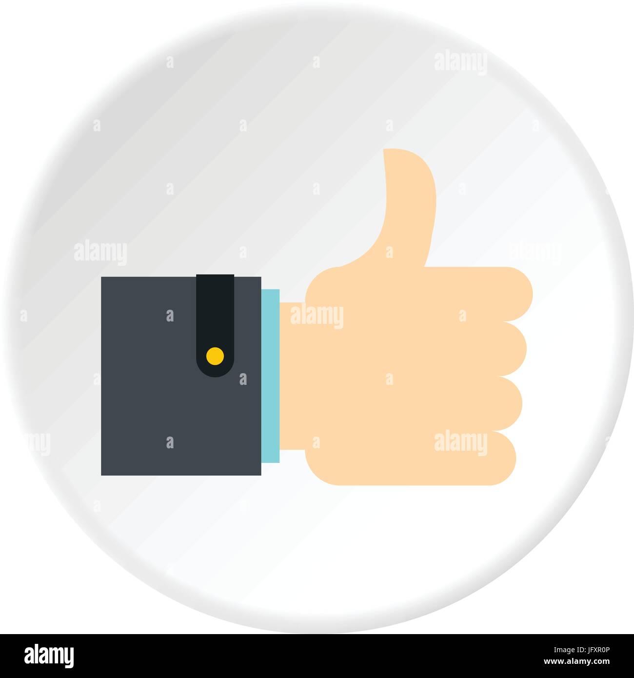 Thumb up gesture icon circle Stock Vector Image & Art - Alamy