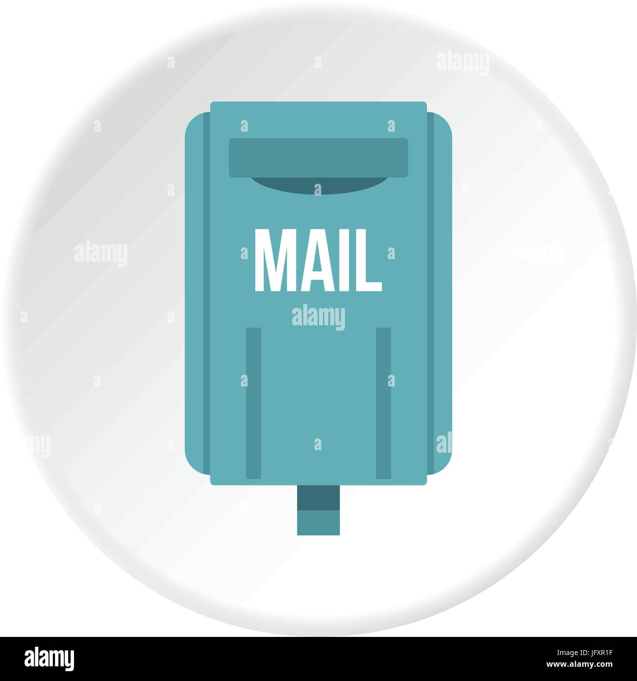 Blue square post box icon circle Stock Vector Image & Art - Alamy