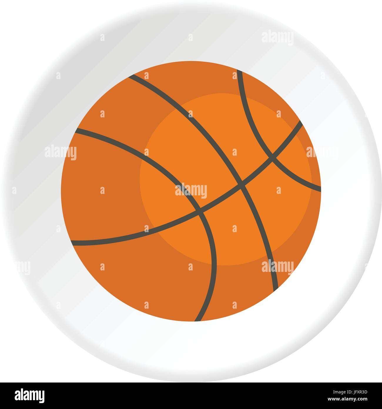 Orange basketball ball icon circle Stock Vector Image & Art - Alamy