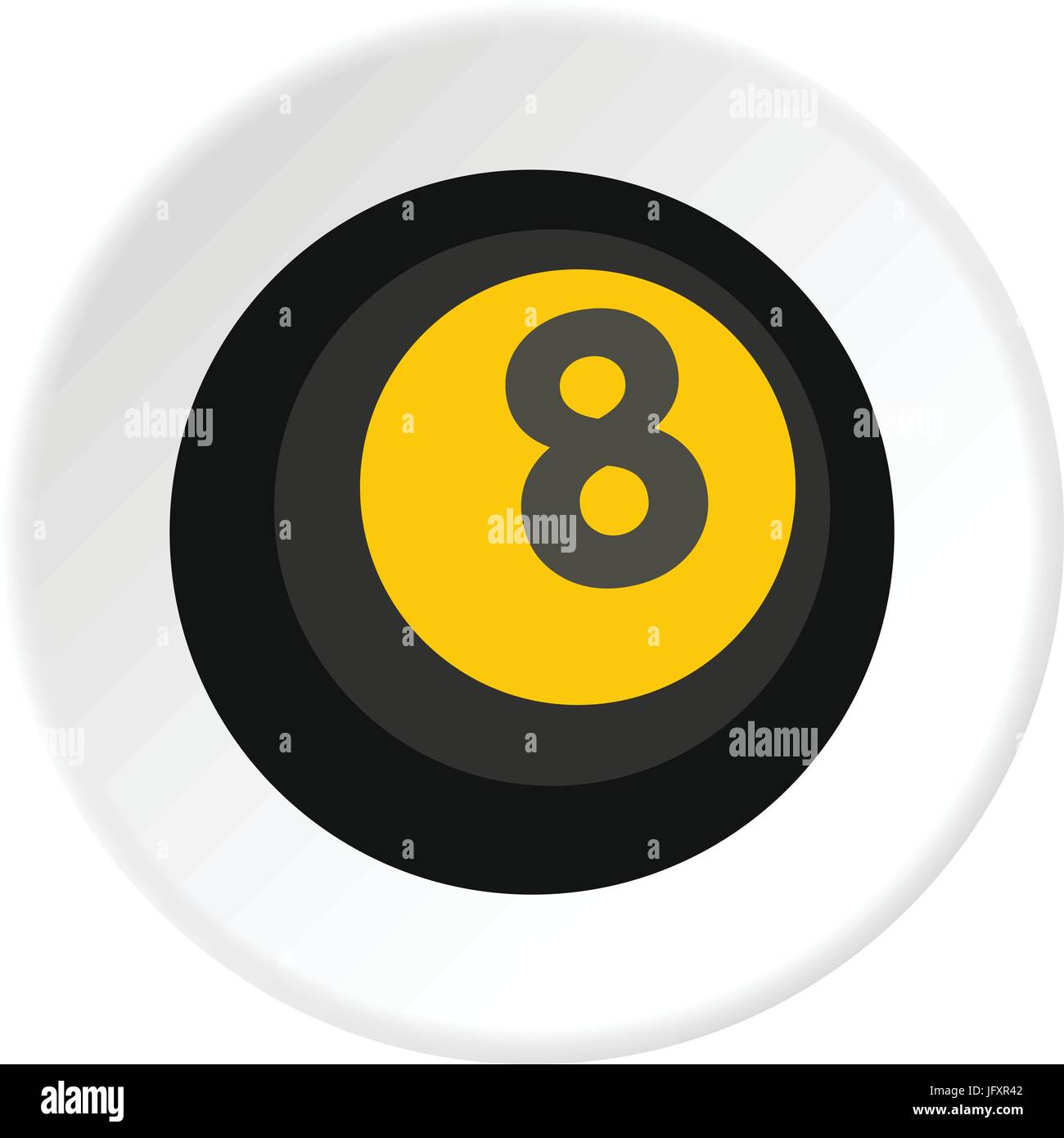 Black snooker eight pool icon circle Stock Vector Image & Art - Alamy