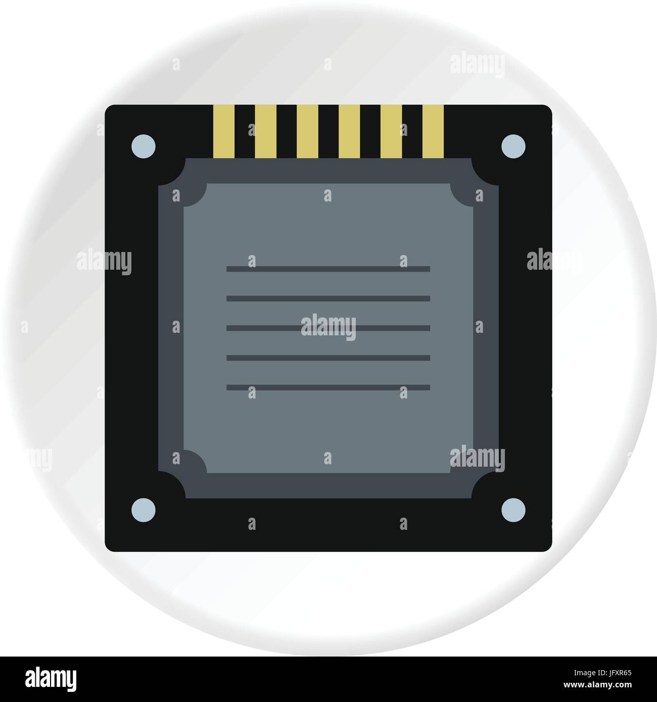 Modern multicore CPU icon circle Stock Vector Image & Art - Alamy