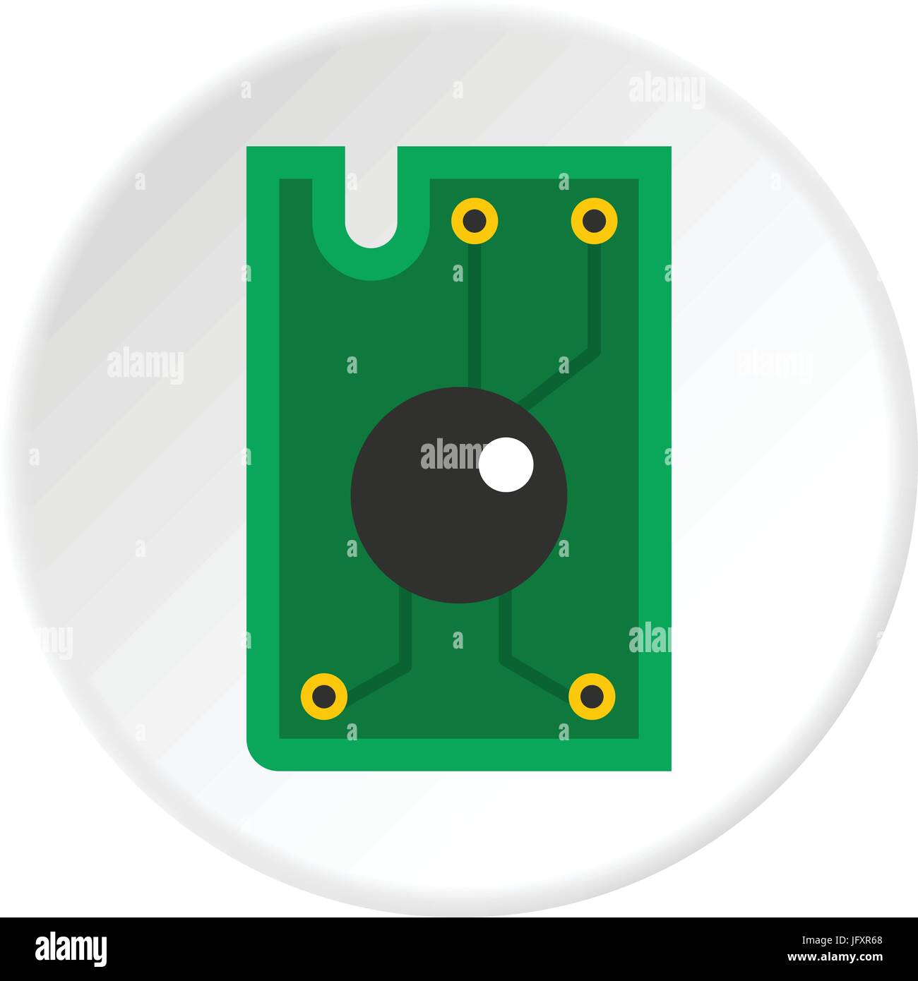 Processor chip icon circle Stock Vector Image & Art - Alamy